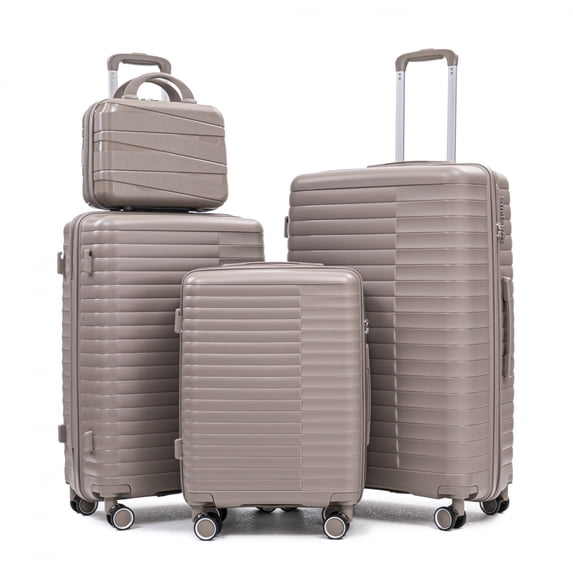 4-Piece Wheel Luggage Set - Carry On Suitcase, Iron Pull Rod ...