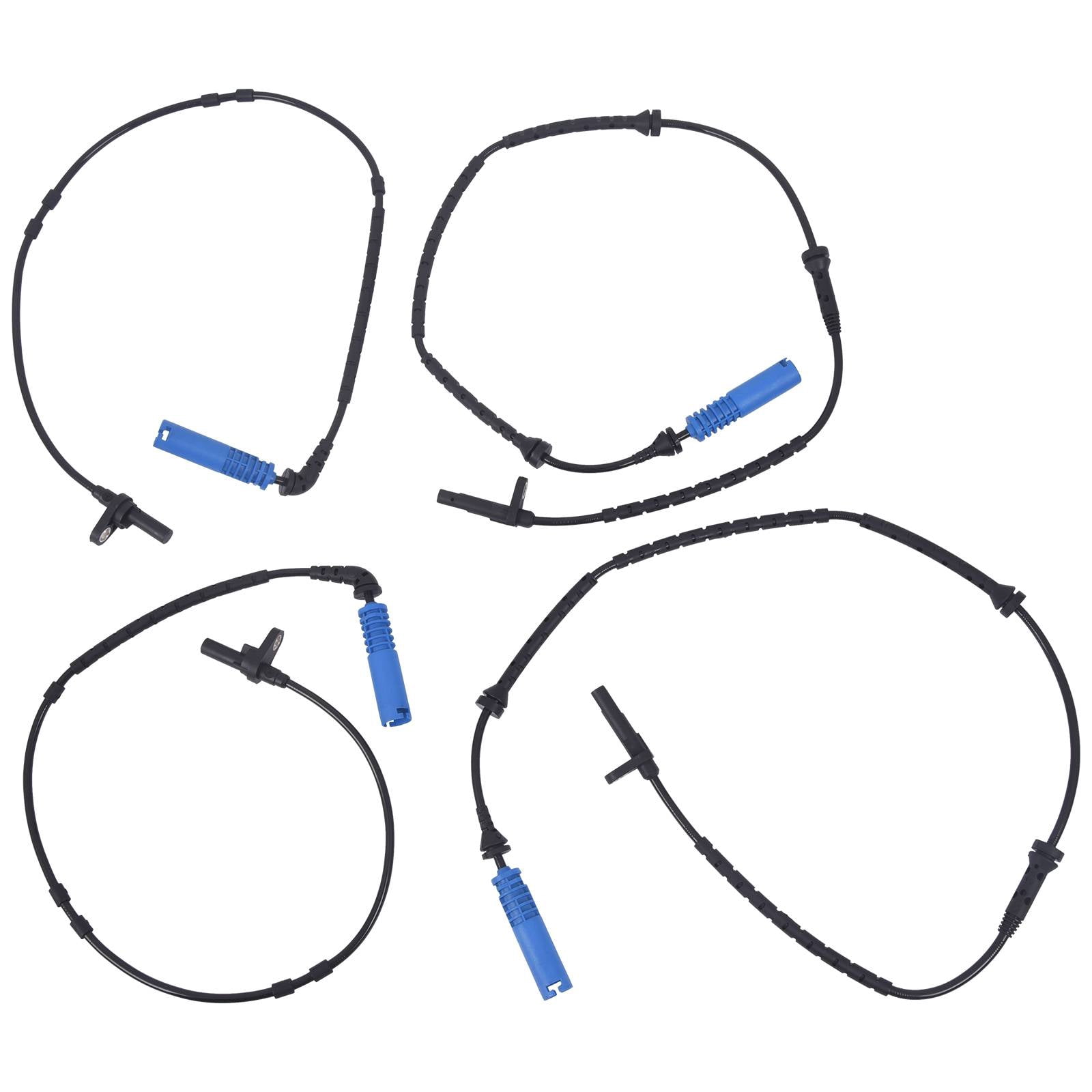 4-Piece Wheel Speed Sensor Set for Front and Rear Axles-4PCS Front Rear ...