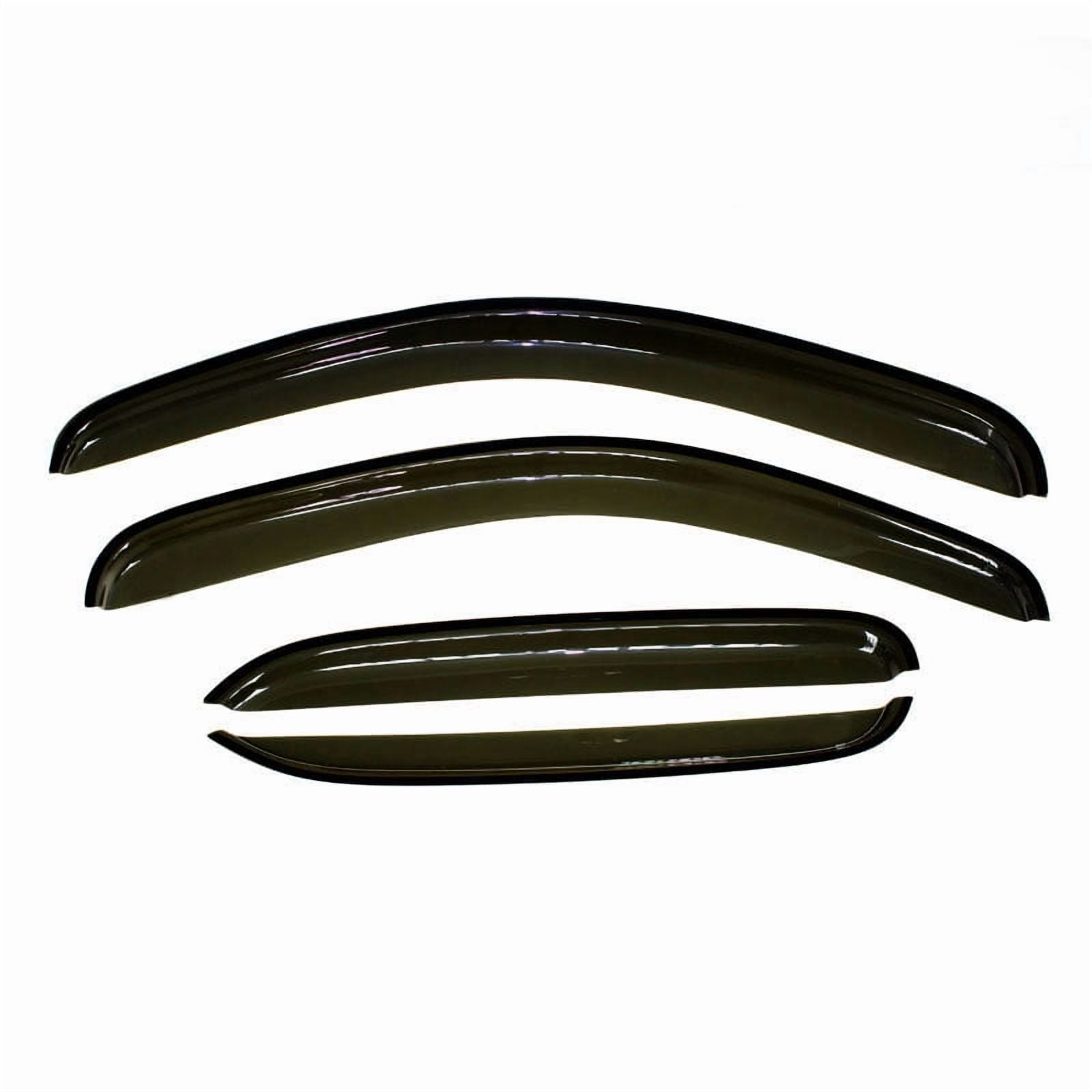 4-Piece Window Guard Deflector Vent Set Smoke Tinted-Window Visors Sun ...