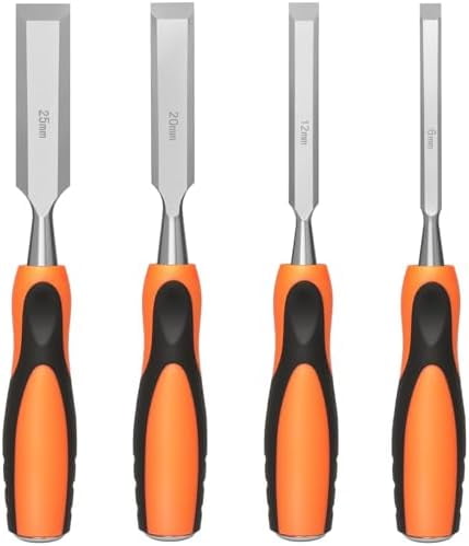 4 Piece Wood Chisel Sets Woodworking Tools Set, Wood Chisels for ...