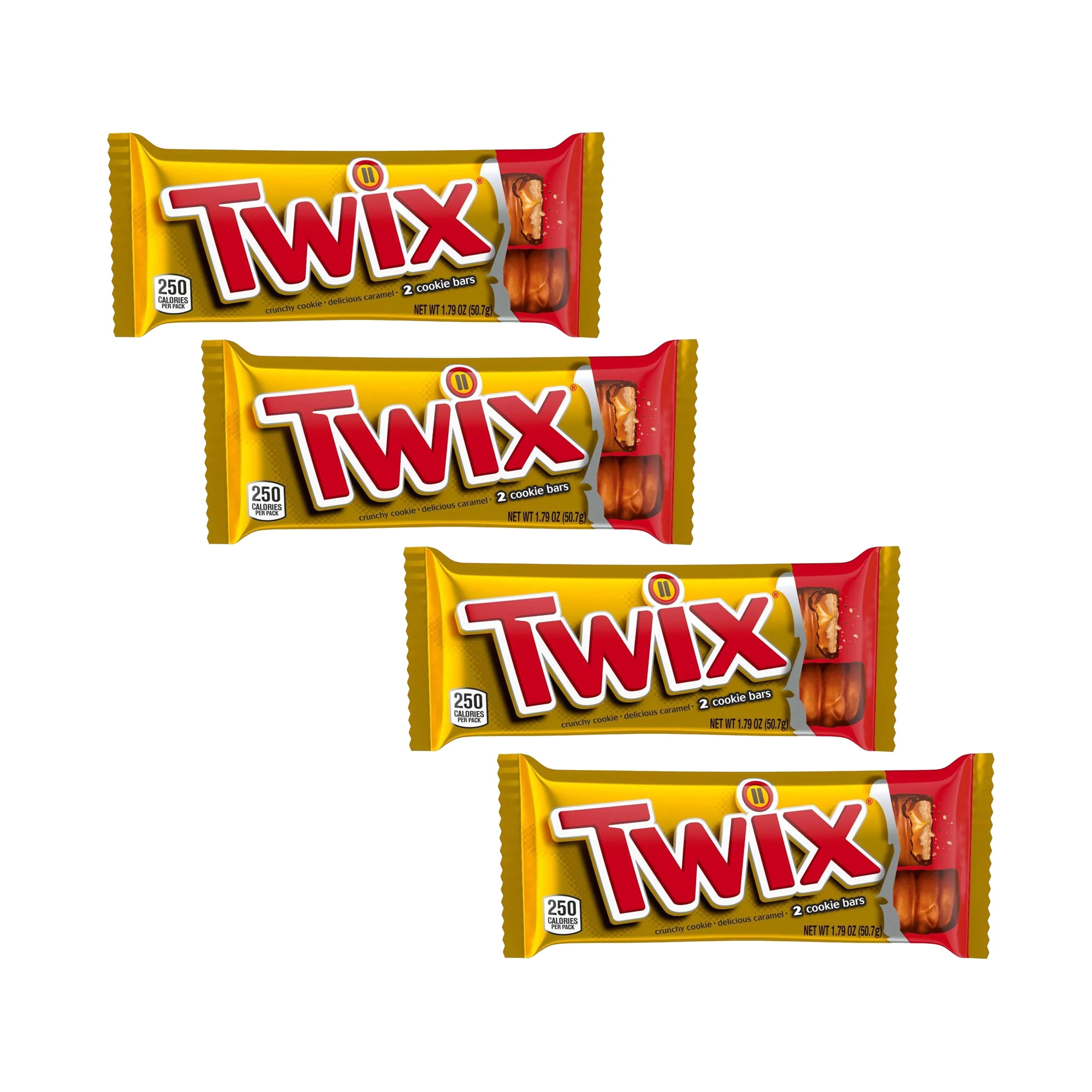 4 Piece of Caramel Cookie Chocolate Candy Bars - a Healthy and Quality ...