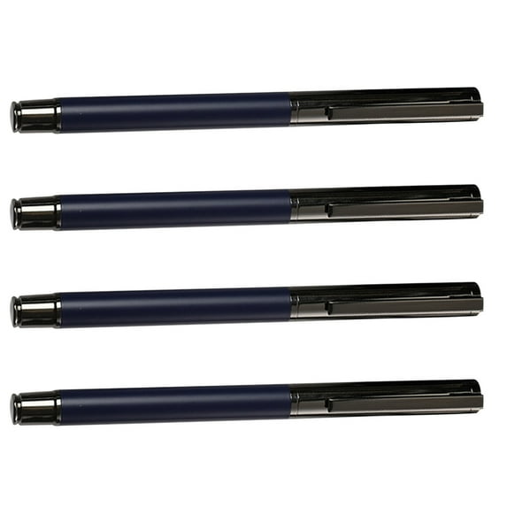 4 Pieces 0.5mm Metal Business Pen Gel Pen Smooth Writing Pen Signature ...