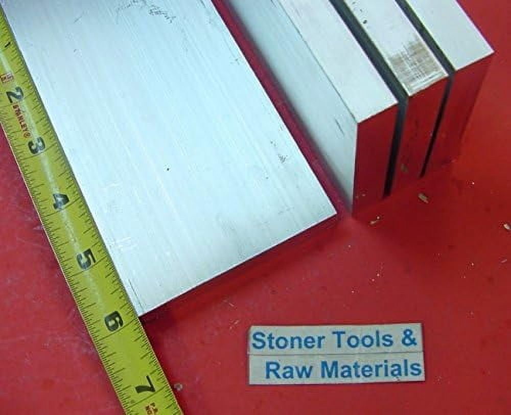 4 Pieces 1/2" X 3" Aluminum Flat BAR 6" Long 6061 T6511 .500" Solid ...