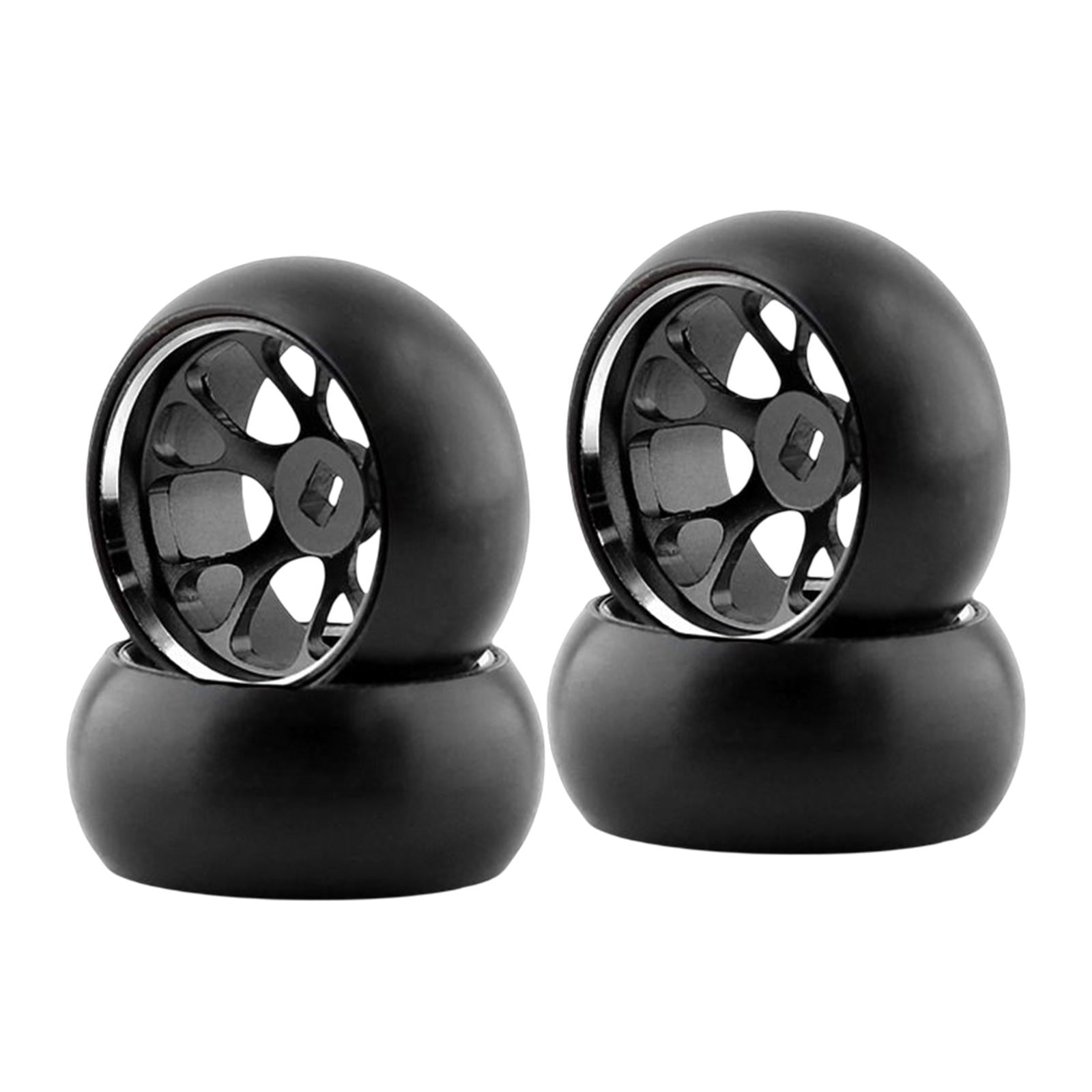 4 Pieces 1:28 Scale RC Car Wheel Tires Accessory Upgrade Parts Spare ...