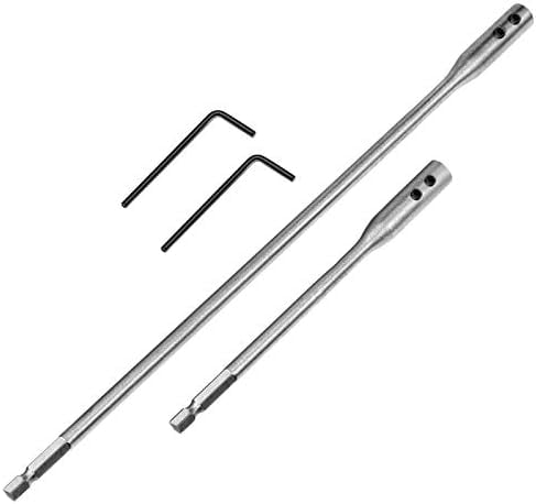 4 Pieces 1/4 Extension Drill Bit Set Wood Spade Drill Bit Extension, 6 ...