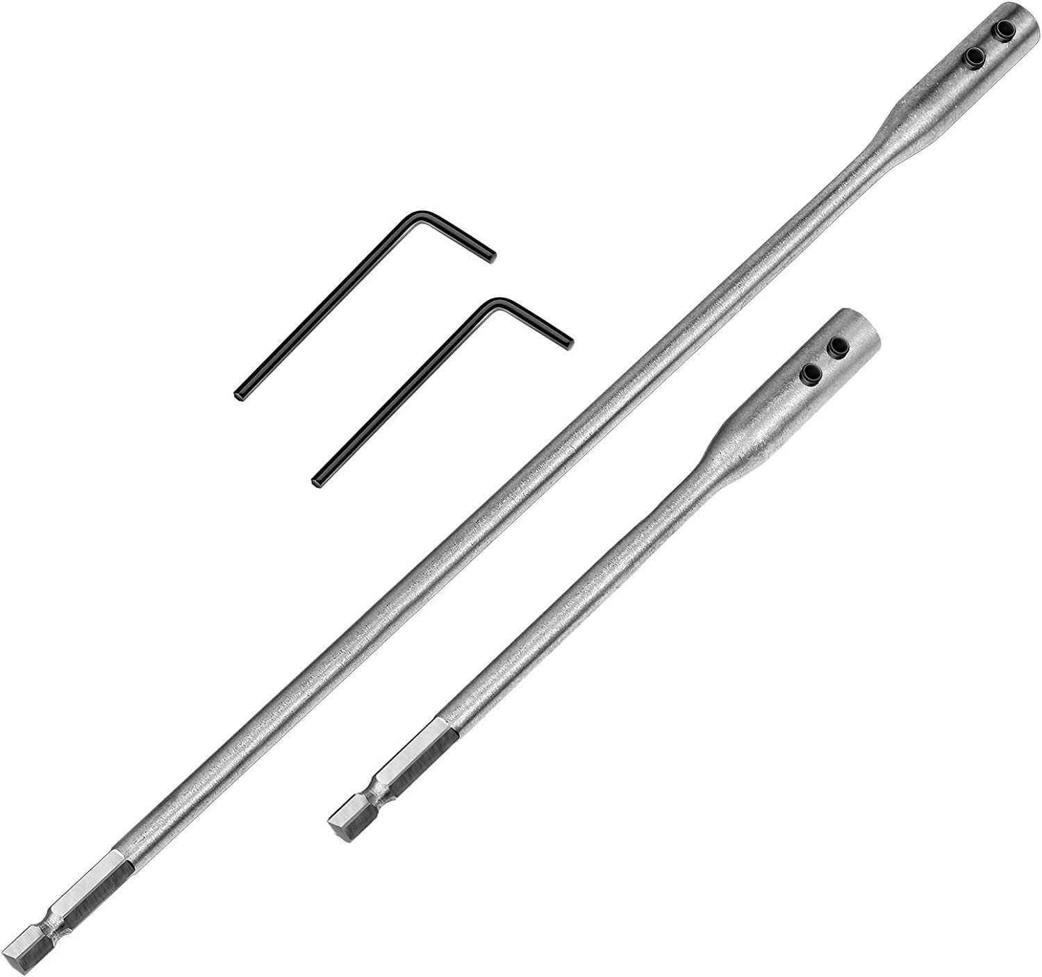 4 Pieces 1/4 Extension Drill Bit Set Wood Spade Drill Bit Extension, 6 ...