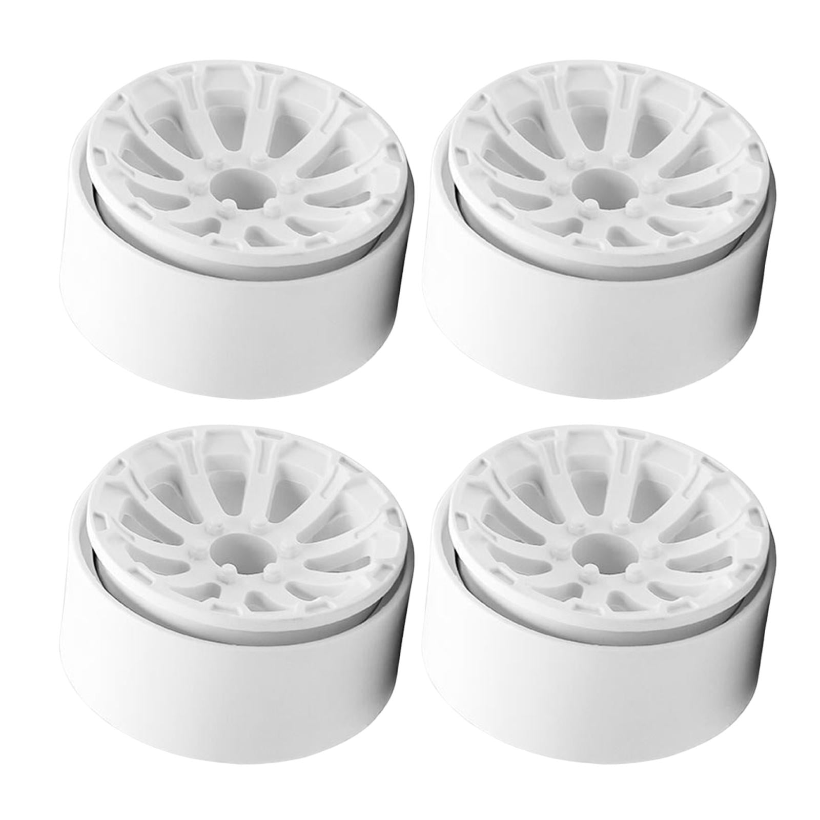 4 Pieces 1.9 Inch RC Wheels Rims Sturdy Plastic Construction for 1:10 1 ...