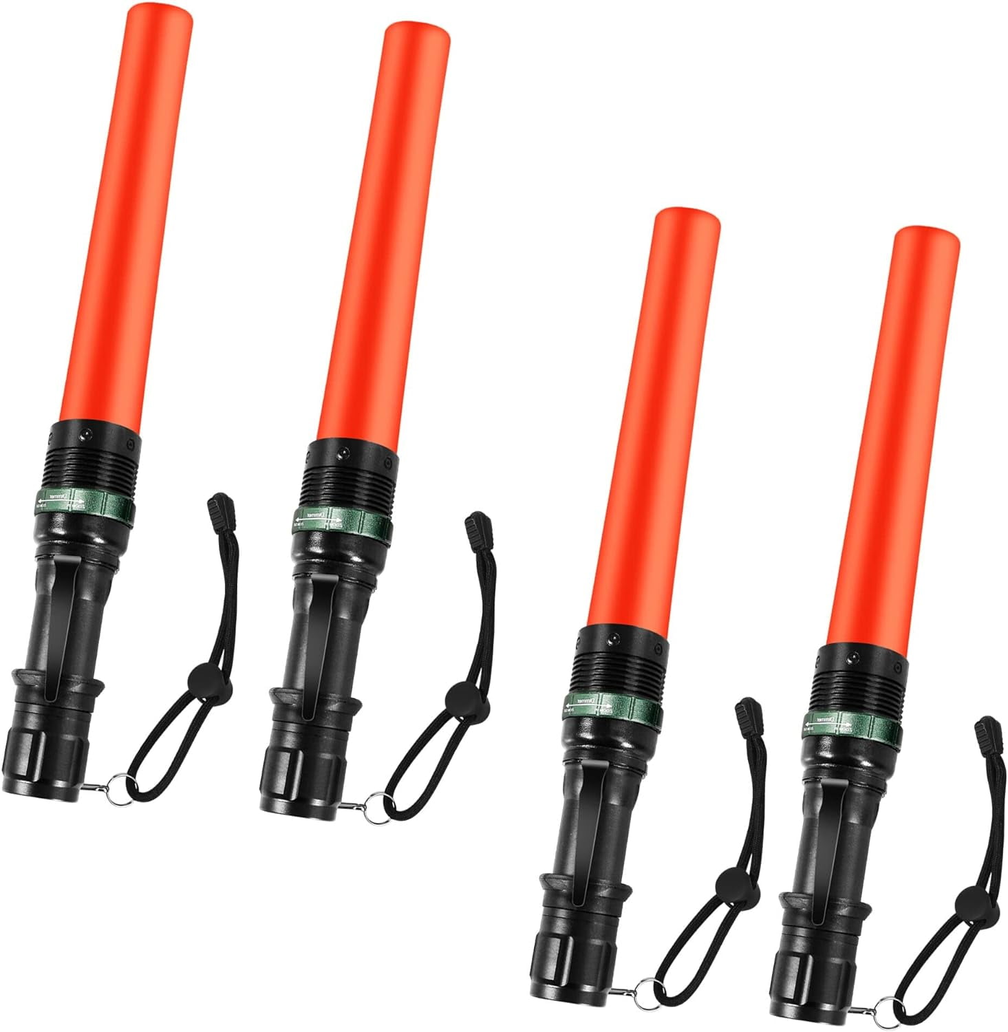 4 Pieces 11-inch Traffic Wand Safety Signal LED Flashlight,Traffic ...
