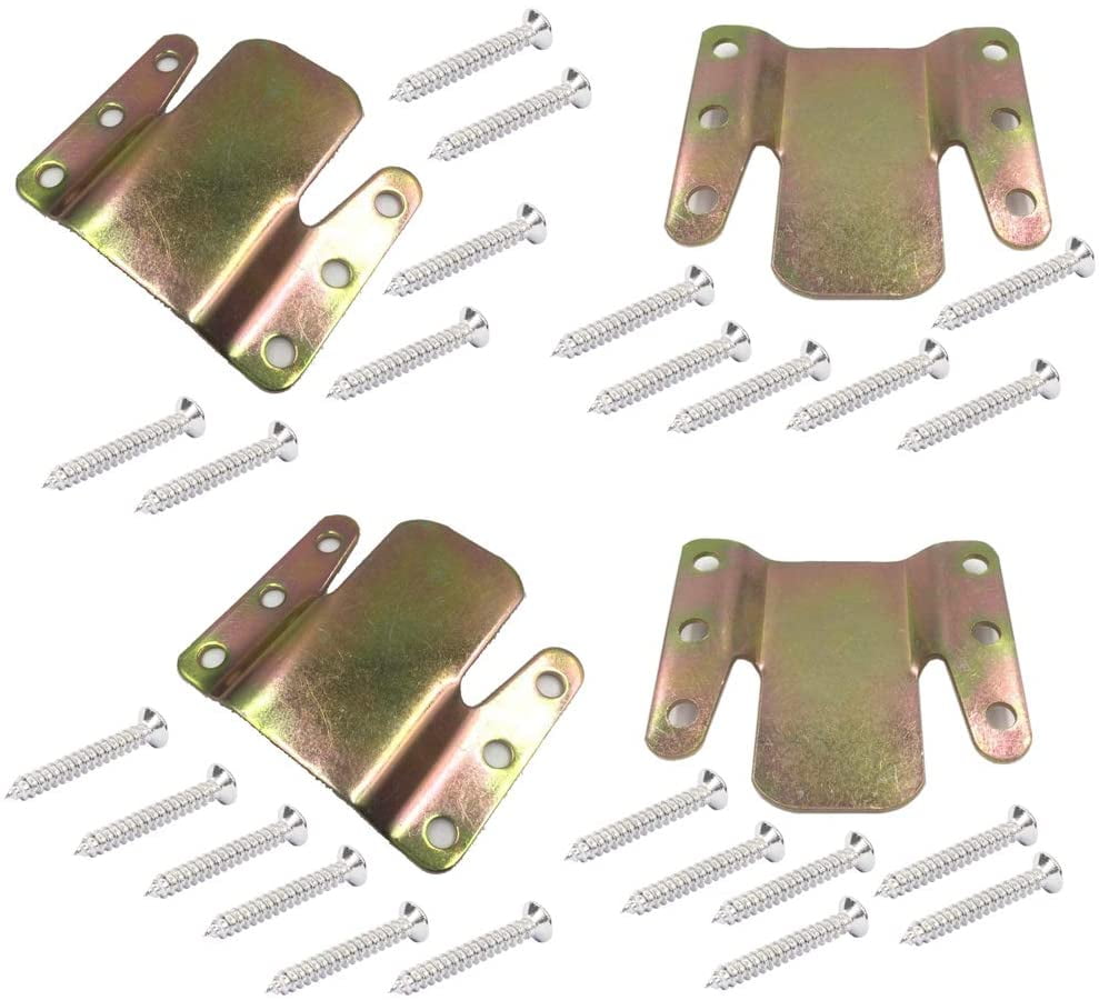 4 Pieces (2 Pairs) Cold Rolled Steel Universal Sectional Sofa Interlocking Photo Frame Connector ...