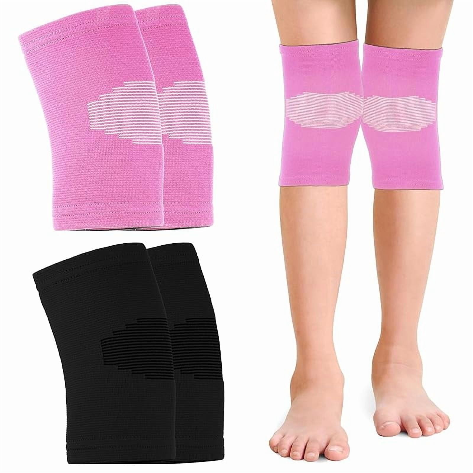 4 Pieces/2 Pairs Kids Knee Sleeve Kids Knee Brace Children Support ...