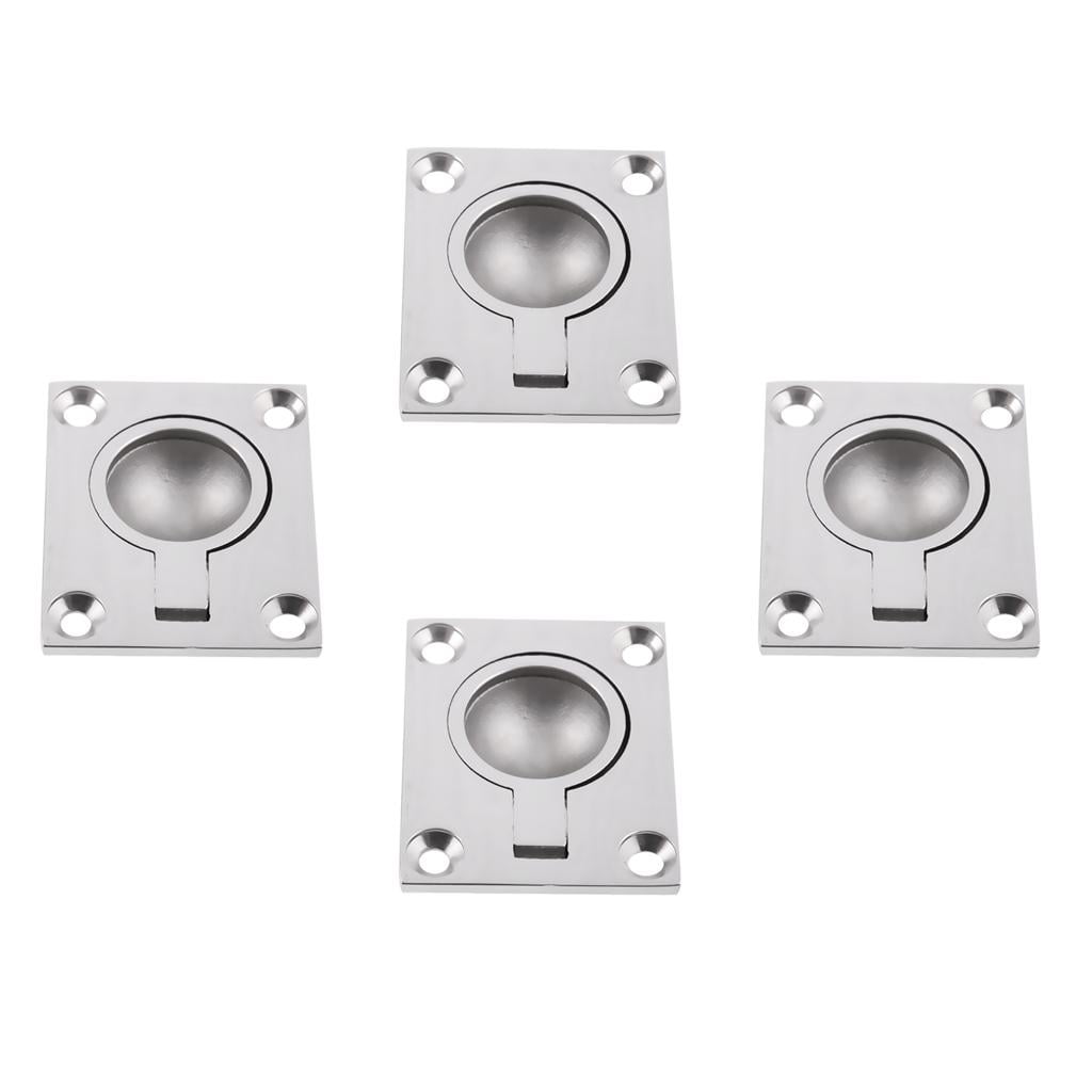 4 Pieces 316 Marine Grade Stainless Steel Flush Lifting Handle Pull ...