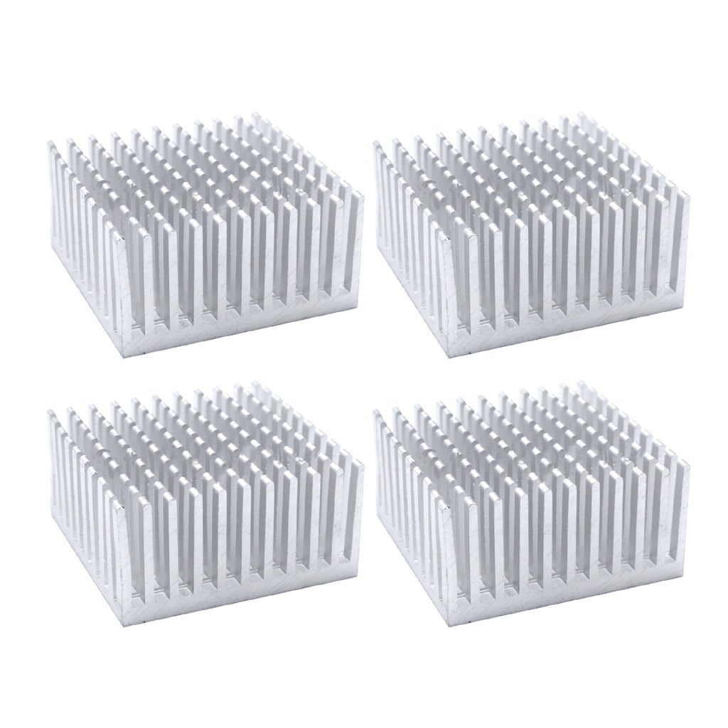 4 Pieces 40x40x20mm Aluminum Heatsink Cooling Fin Radiator Heat Sinks ...