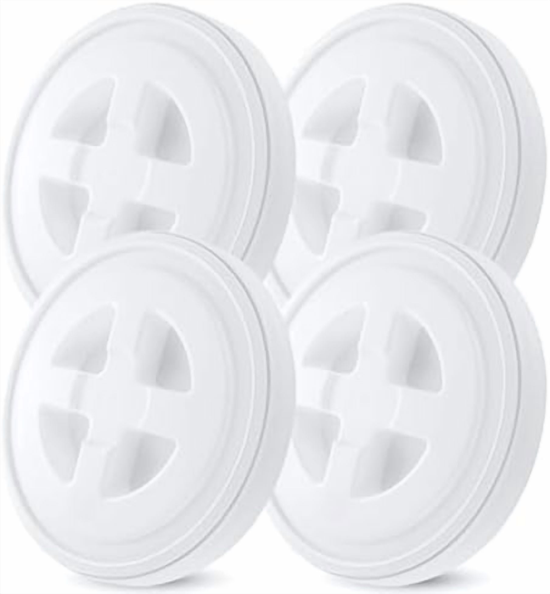 4 Pieces 5 Gallon Leak-Proof Bucket Lid Food Grade Plastic Storage ...