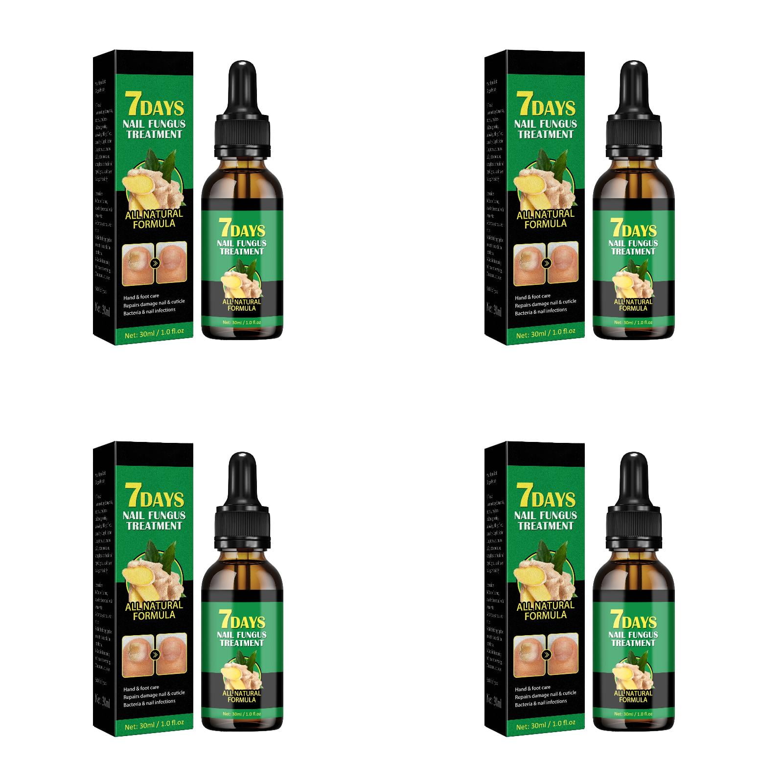 4 Pieces 7days Nail Fungus Treatment, Ginger Nail Treatment, Multi ...
