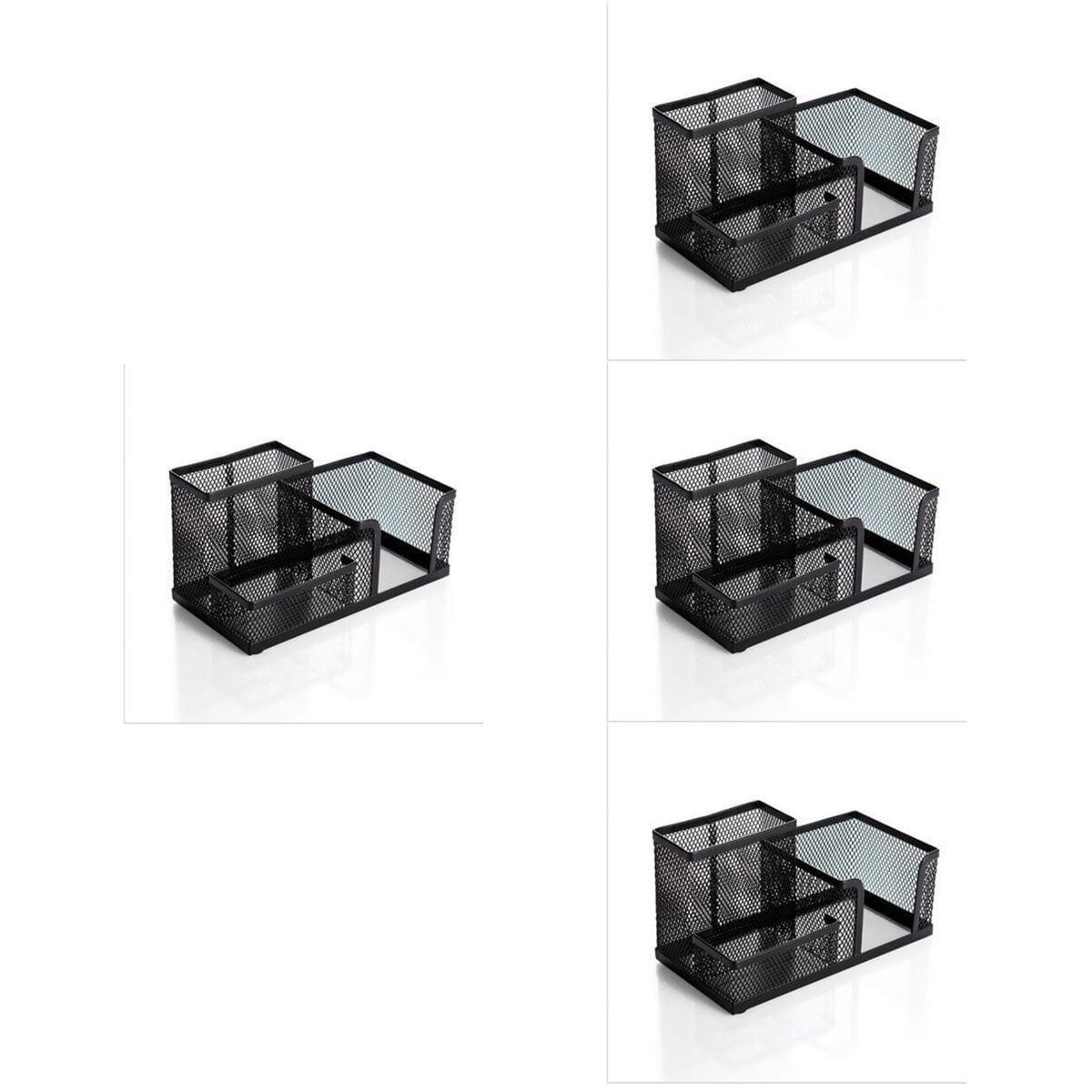 4 Pieces 9 Grid Organizer Storage for Office Decor Note Block Cube ...