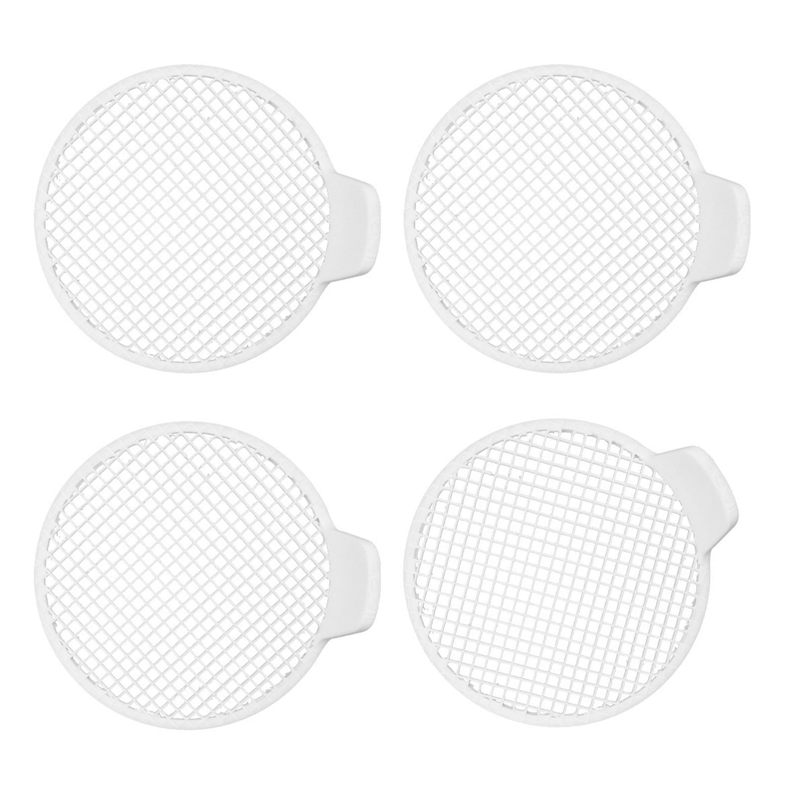 4 Pieces ABS Shower Drain Cover Set Hair Catcher For Sink Tub Modern ...