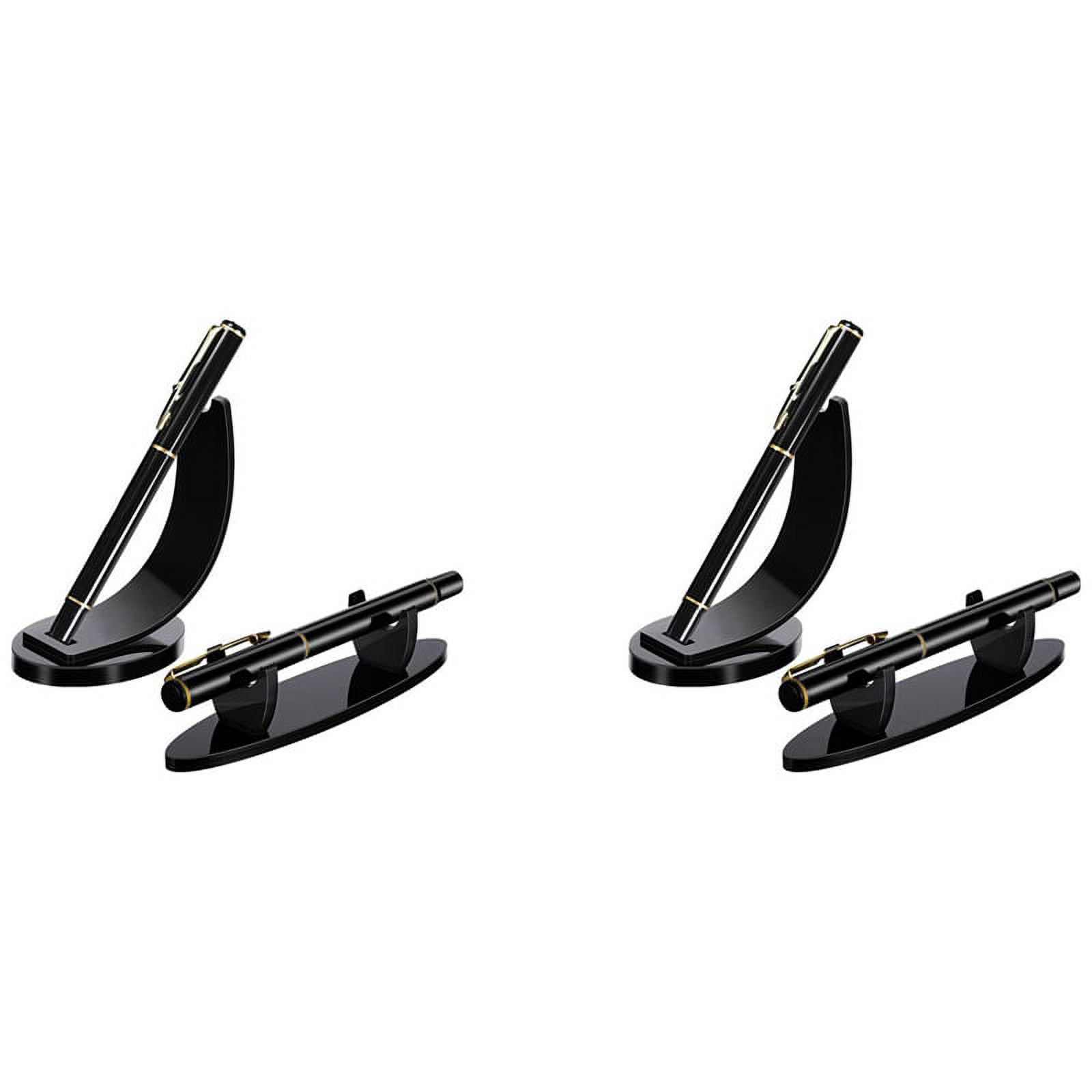 4 Pieces Acrylic Pen Holder Display Stand Pencil Fountain Ballpoint ...