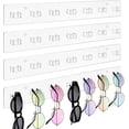 4 Pieces Acrylic Sunglasses Organizer, Clear Hanging Eyewear Glasses ...