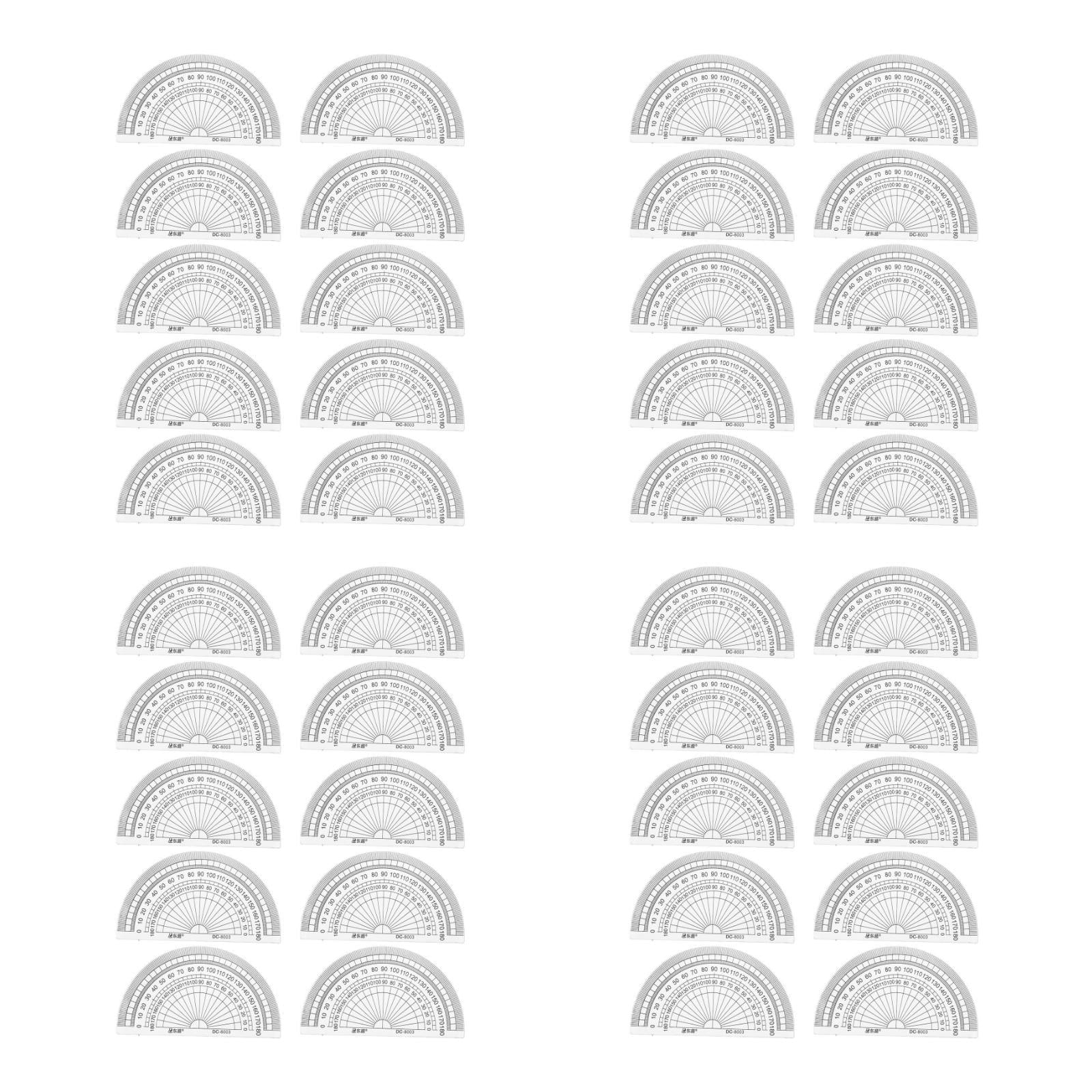 4 Pieces Adjustable Triangle Protractor with Centimeters Soft Flexible ...