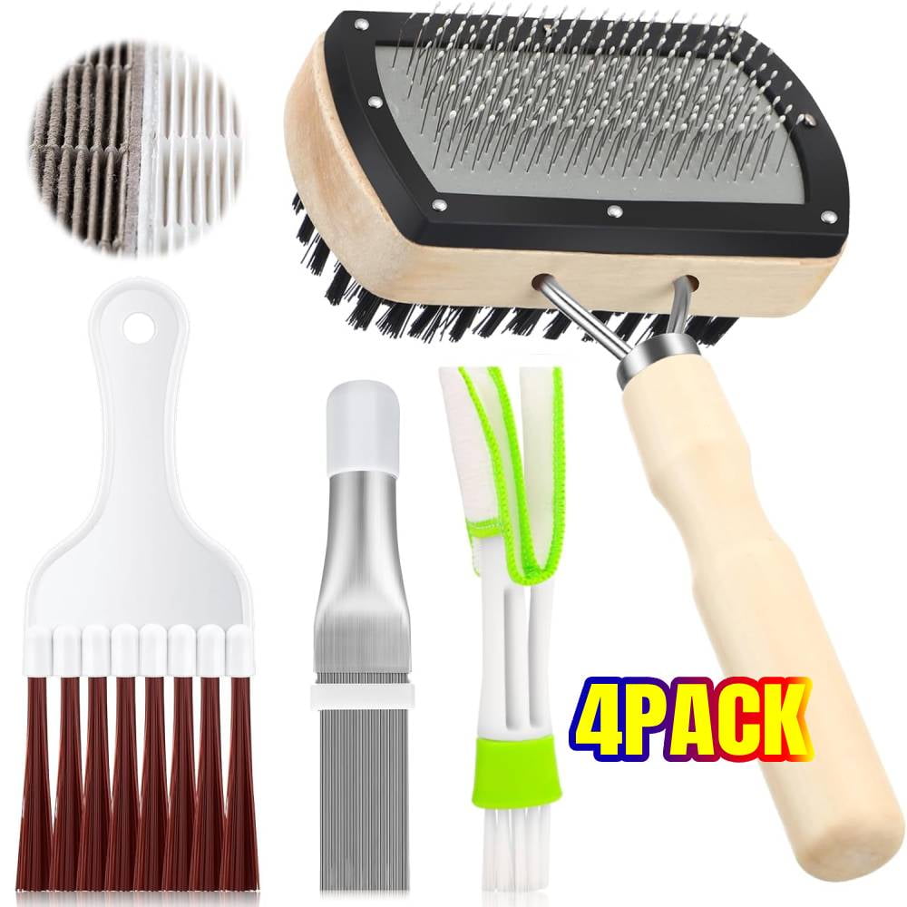 4 Pieces Air Conditioner Cleaner Brush Set Air Conditioner Condenser ...