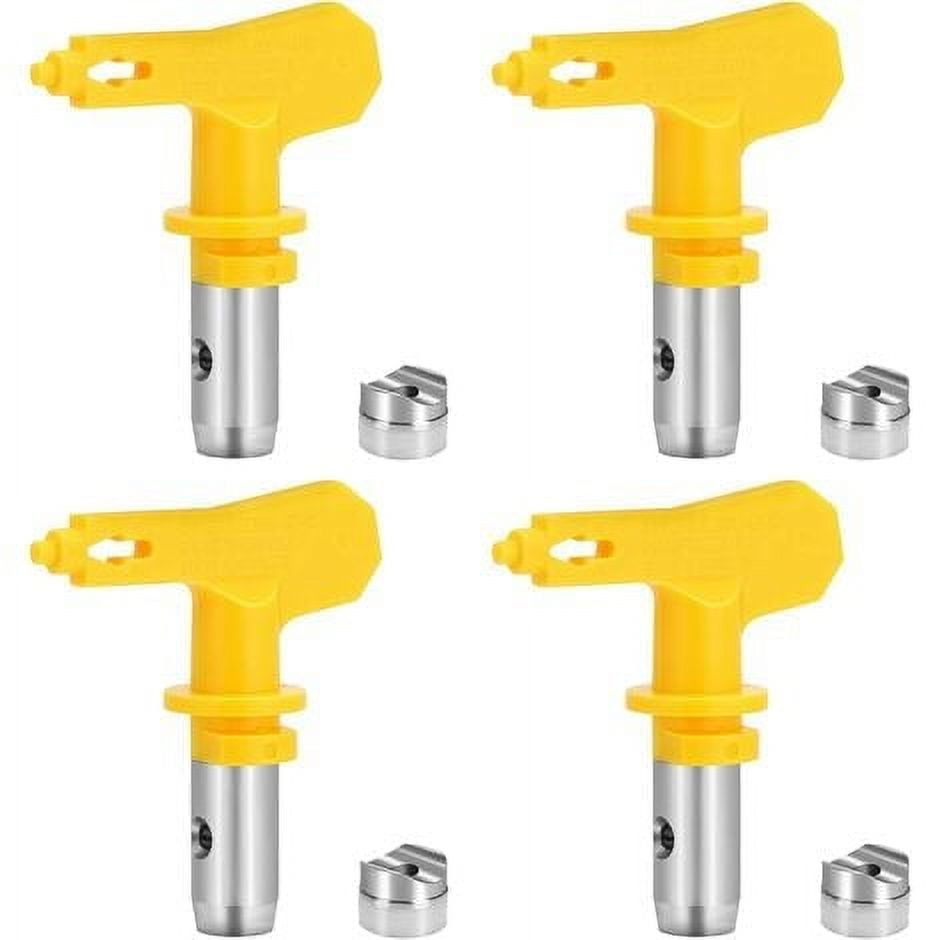 4 Pieces Airless Sprayer Tips, Topretty Reversible Tungsten Steel Paint ...
