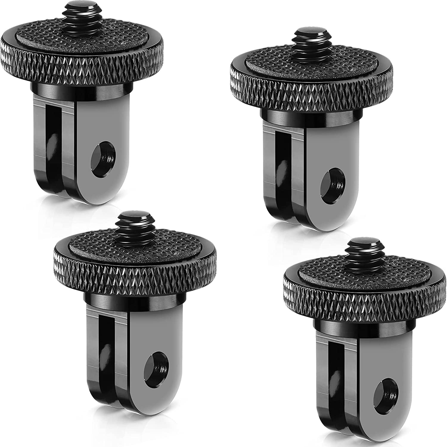 4 Pieces Aluminum Camera Tripod Conversion Adapter 1/4-20 Conversion ...
