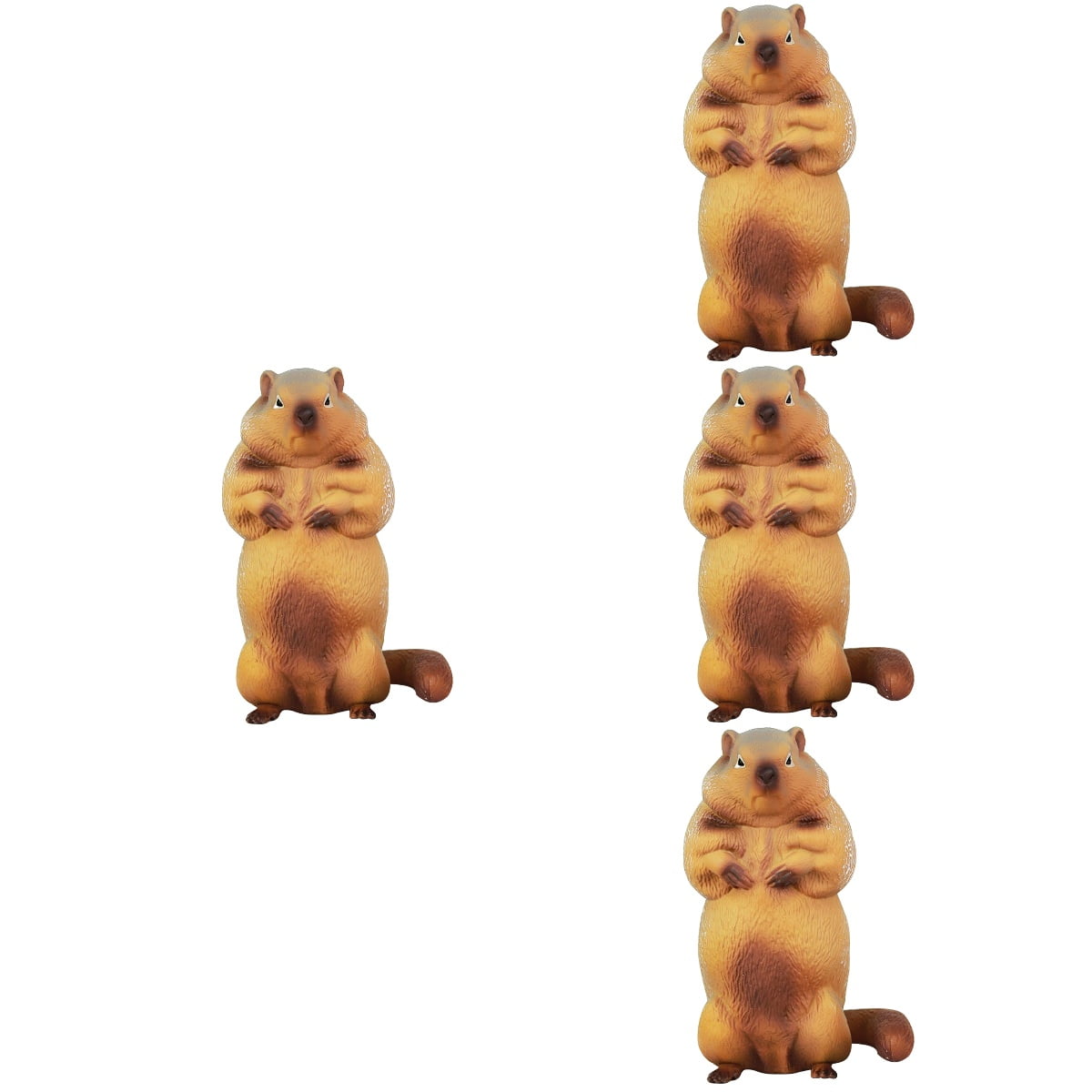 4 Pieces Animal Model Little Animals Figures Sloth Home Decor Statues ...