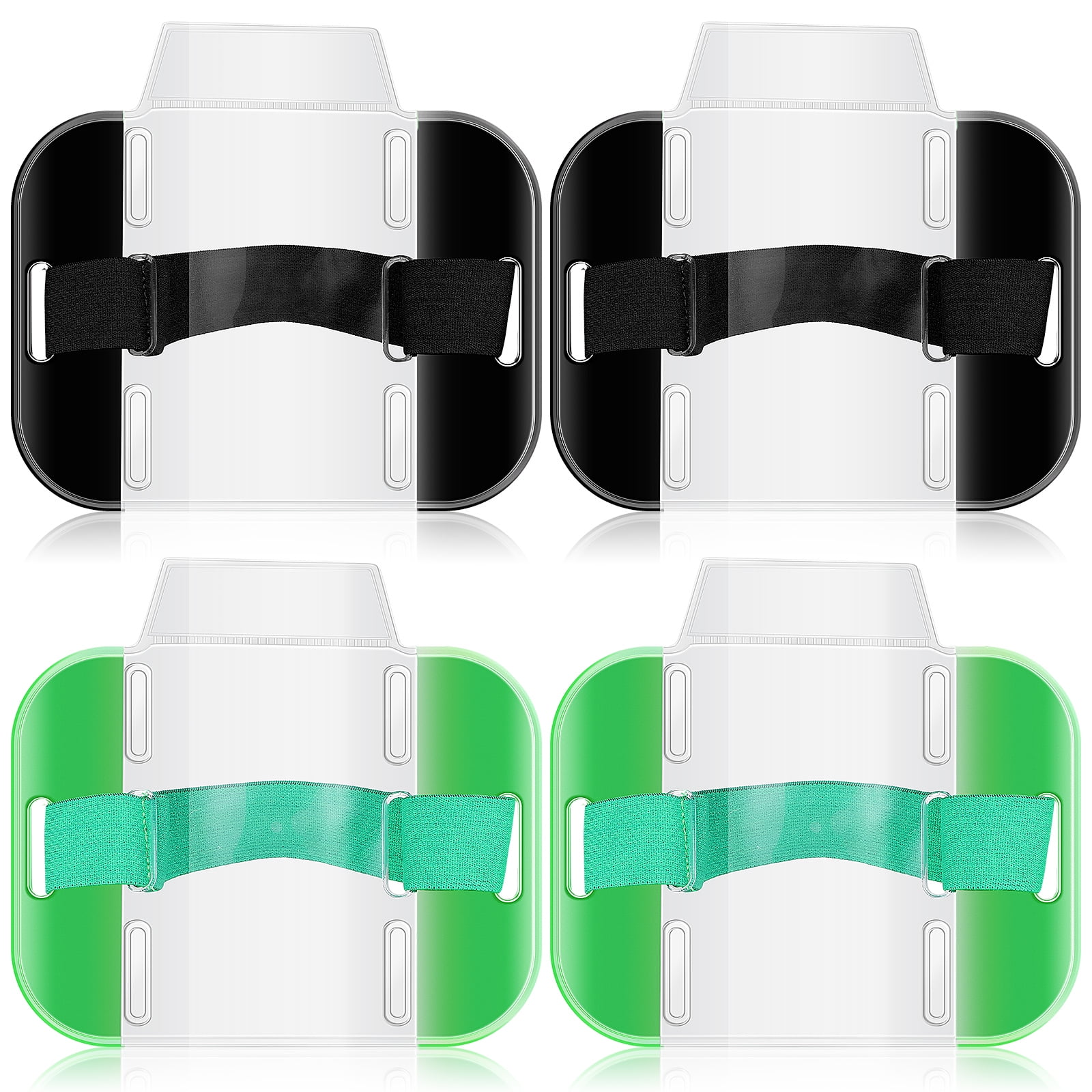 4 Pieces Armband Id Card Badge Holder License Lanyards Wristbands Man ...
