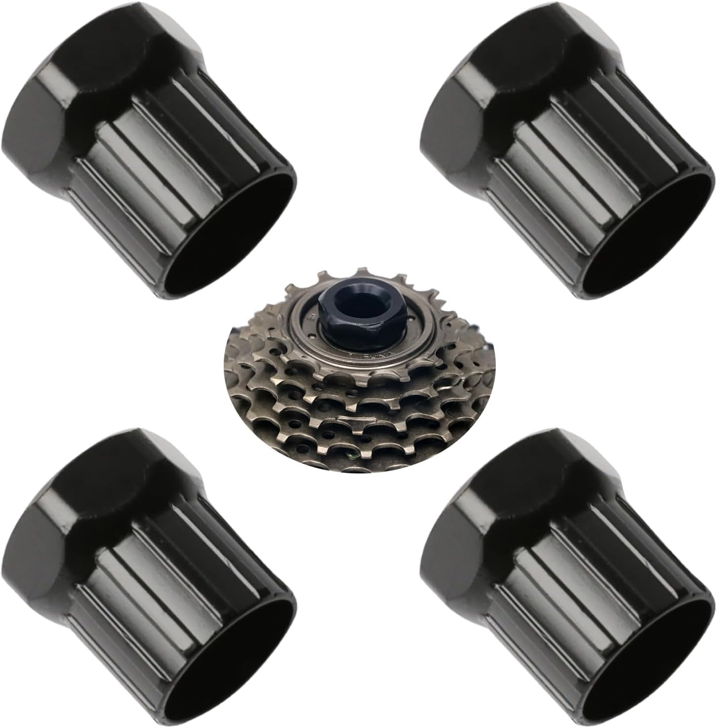 4 Pieces Bike Cassette Lockring Tool Mountain Bike Freewheel Remover ...