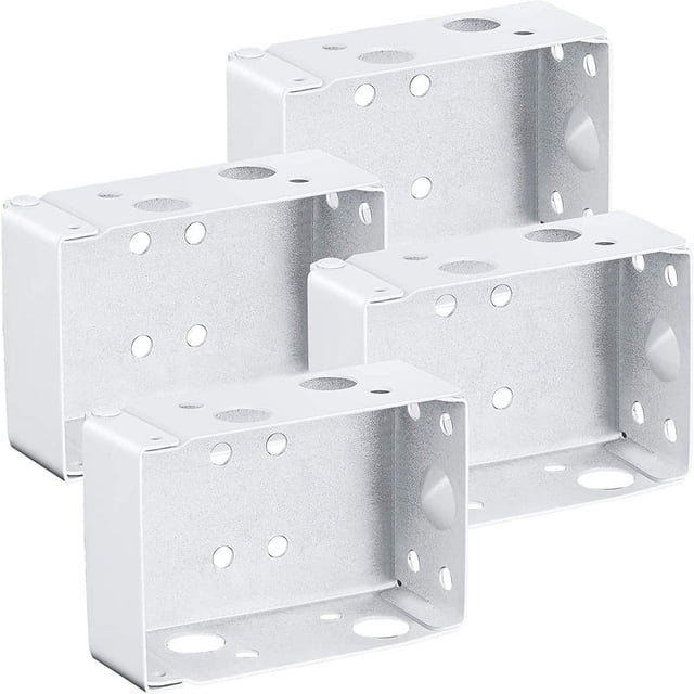 4 Pieces Blind Brackets 2 Inch Low Profile Box Mounting Bracket for ...