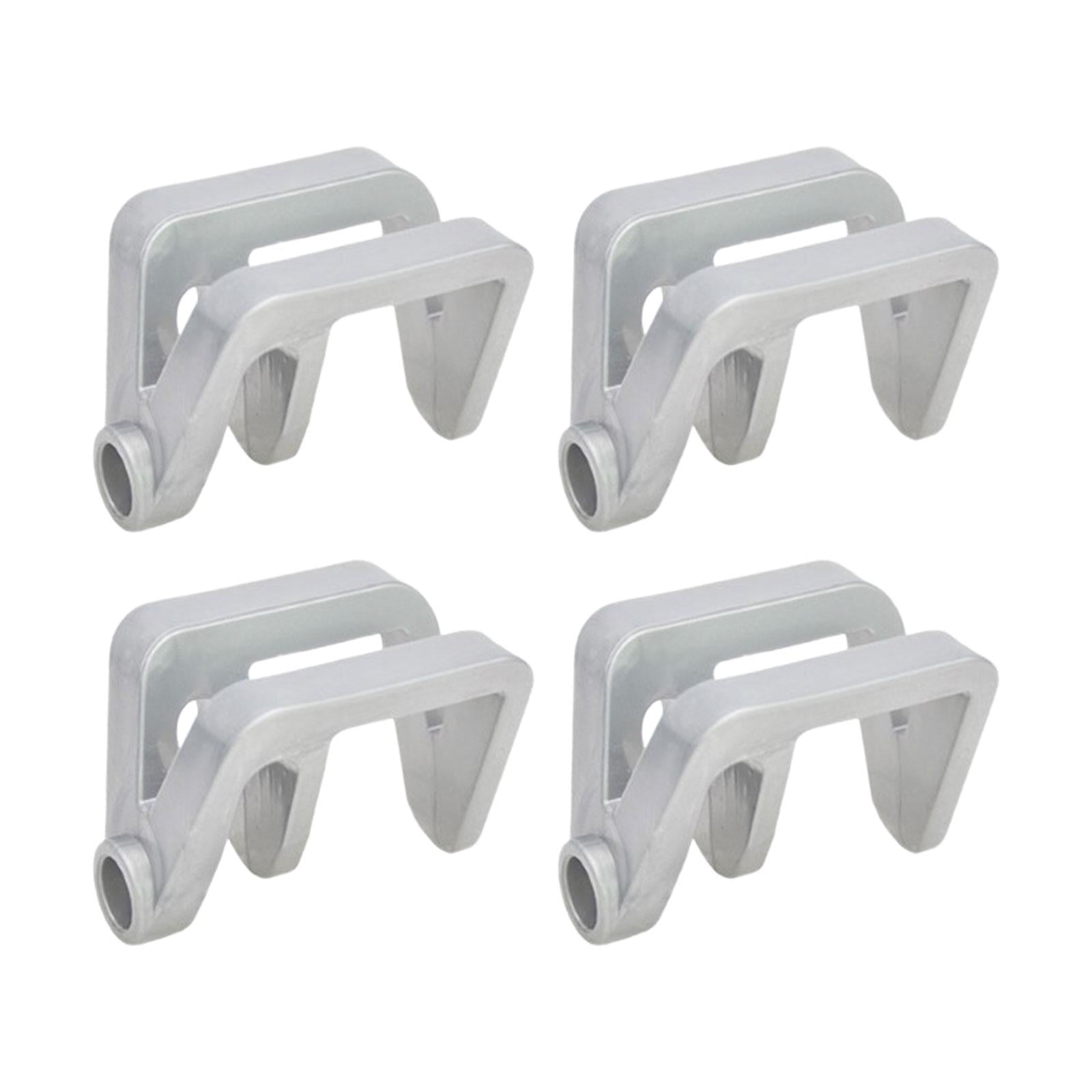 4 Pieces Boat Clips Boat Square Rail Cleats Easy to Use Portable Rail ...