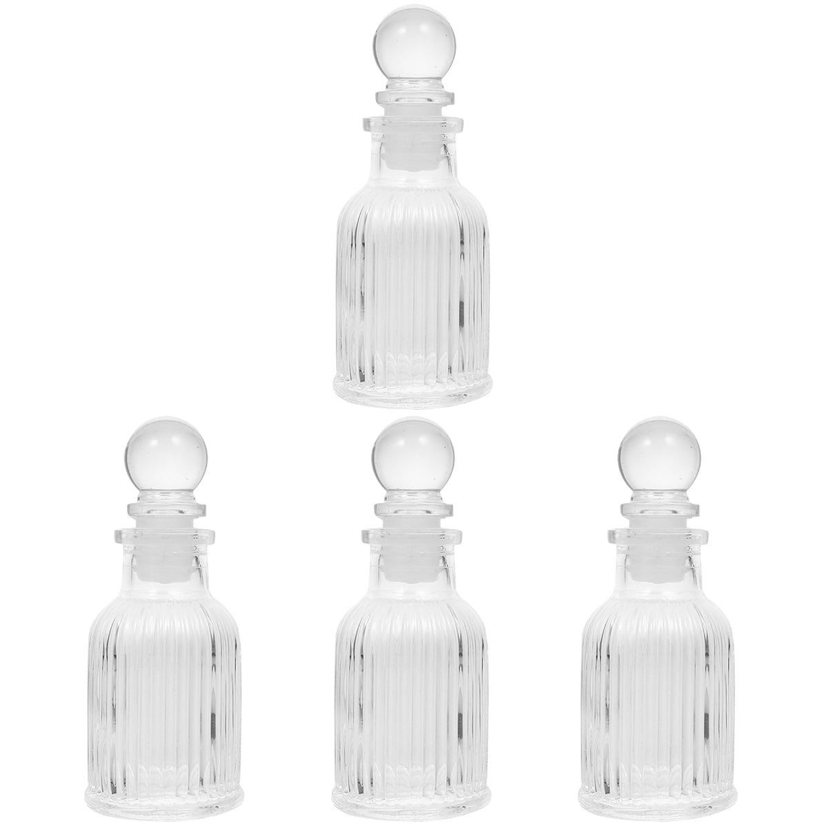 4 Pieces Bottle of Bitters Glass Decanter Mini Liquor Bottles Cocktail ...
