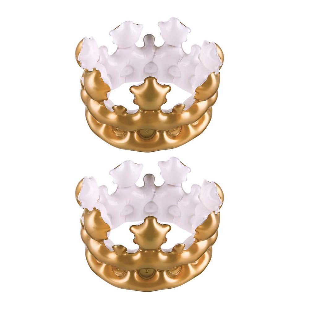 4 Pieces Budgie Inflatable Crown Decoration Dress up Party Child ...