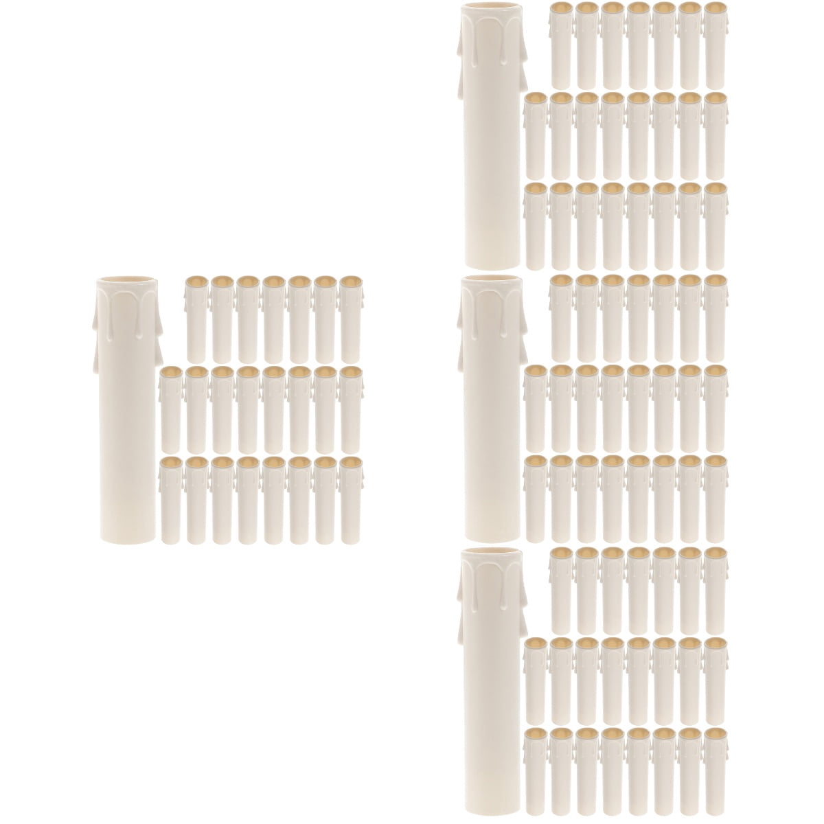 4 Pieces Candle Socket Covers Chandelier Tear Tube Candlestick Sleeves ...