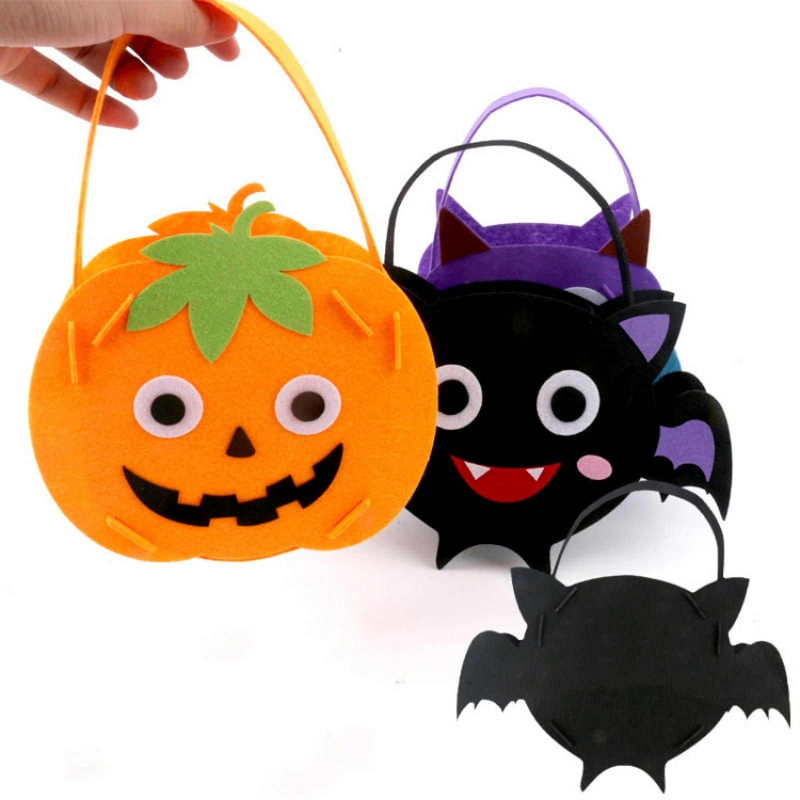 4 Pieces Candy Buckets Candy Bag Kids Portable DIY Non-woven Goody ...