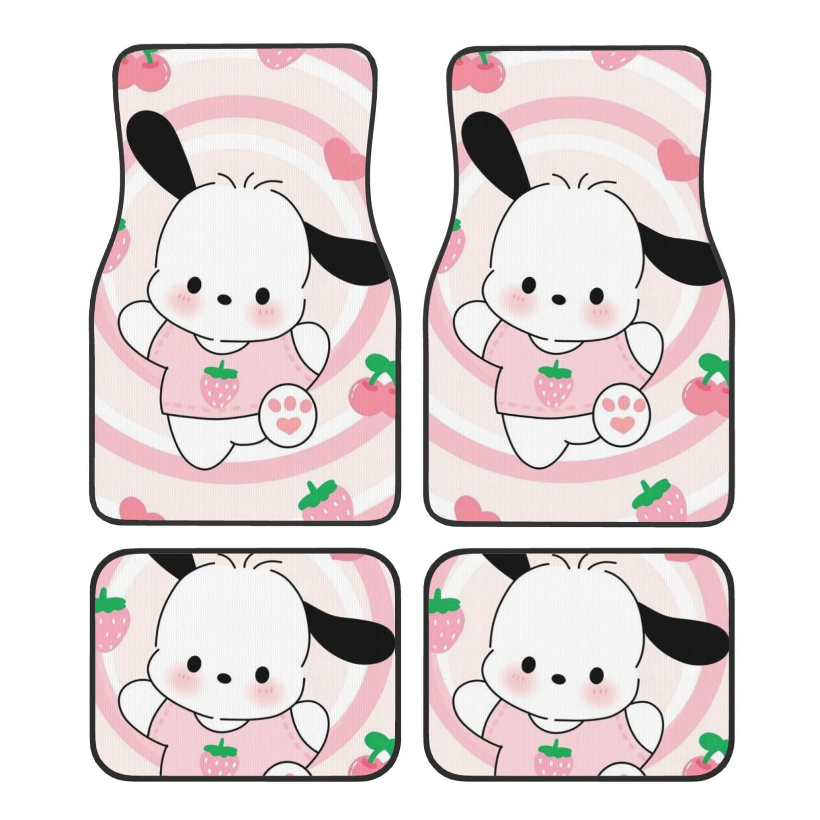 4 Pieces Car Floor Mat Set Pochacco Protection Full Sets Universal Fit ...