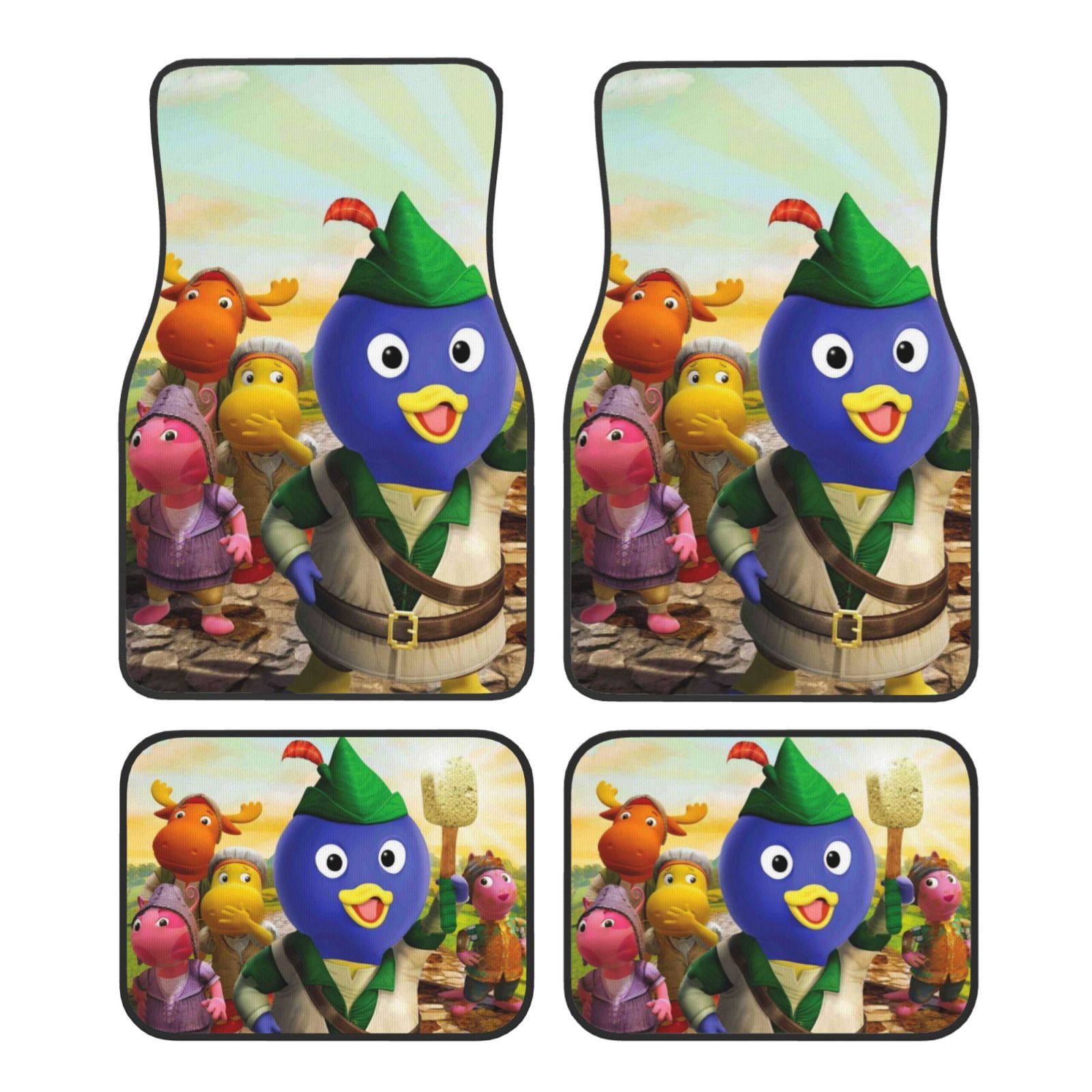 4 Pieces Car Floor Mat Set The Backyardigans Protection Full Sets ...
