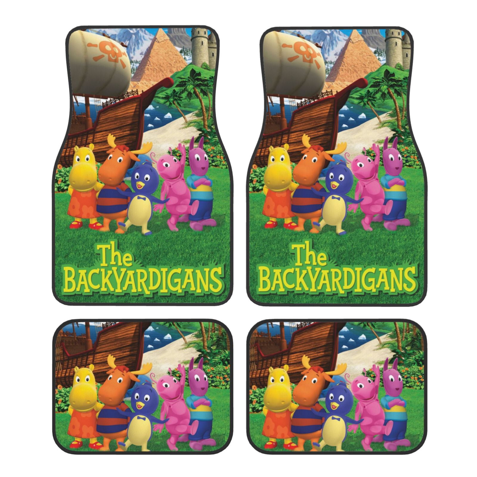 4 Pieces Car Floor Mat Set The Backyardigans Protection Full Sets ...