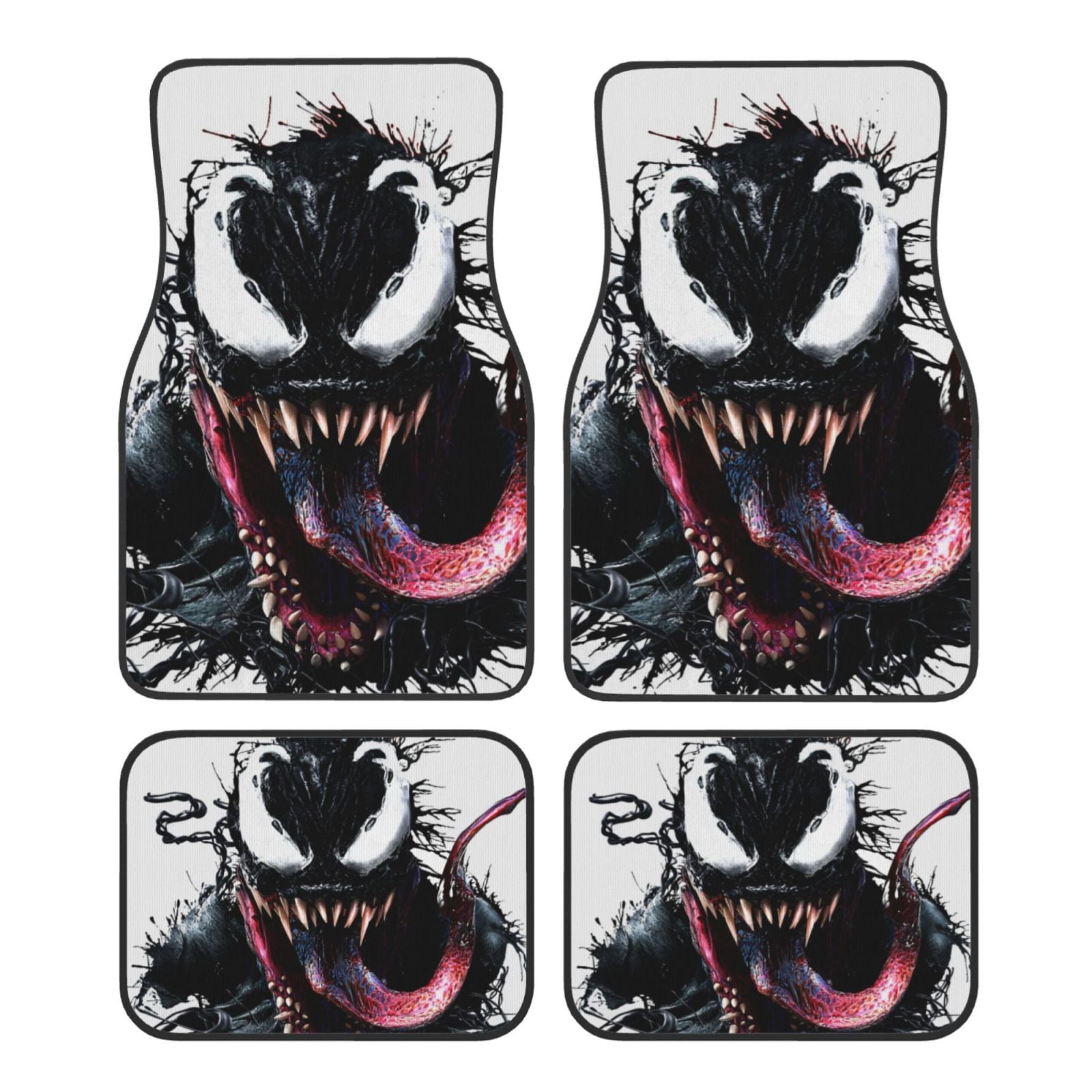 4 Pieces Car Floor Mat Set Venom Protection Full Sets Universal Fit for ...