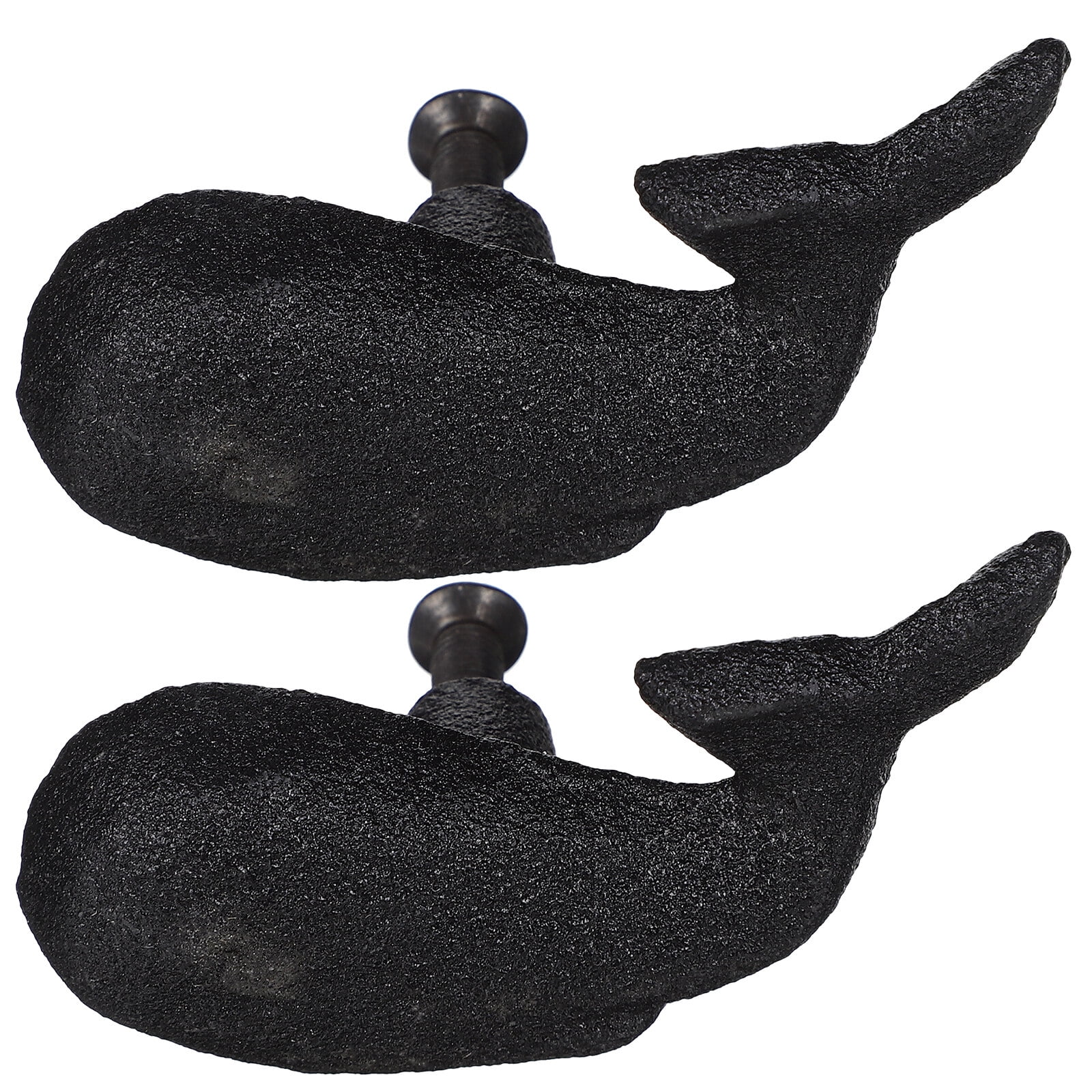 4 Pieces Cast Iron Drawer Pulls Sturdy Handle Knobs - Walmart.com