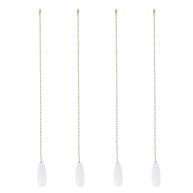4 Pieces Ceiling Fan Chain Pulls Wooden Pull Chain Extension Pull Chain ...