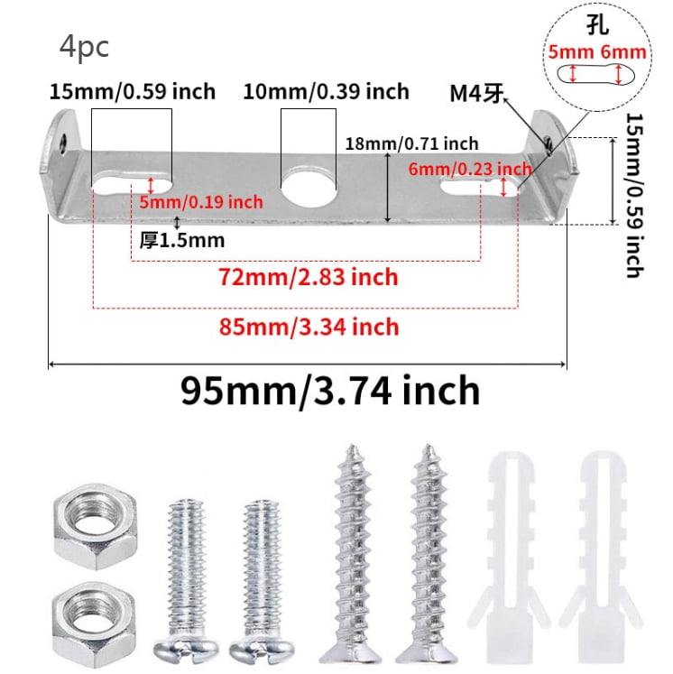 4 Pieces Ceiling Plate Holder,Chandelier Fixing Accessories,Ceiling ...
