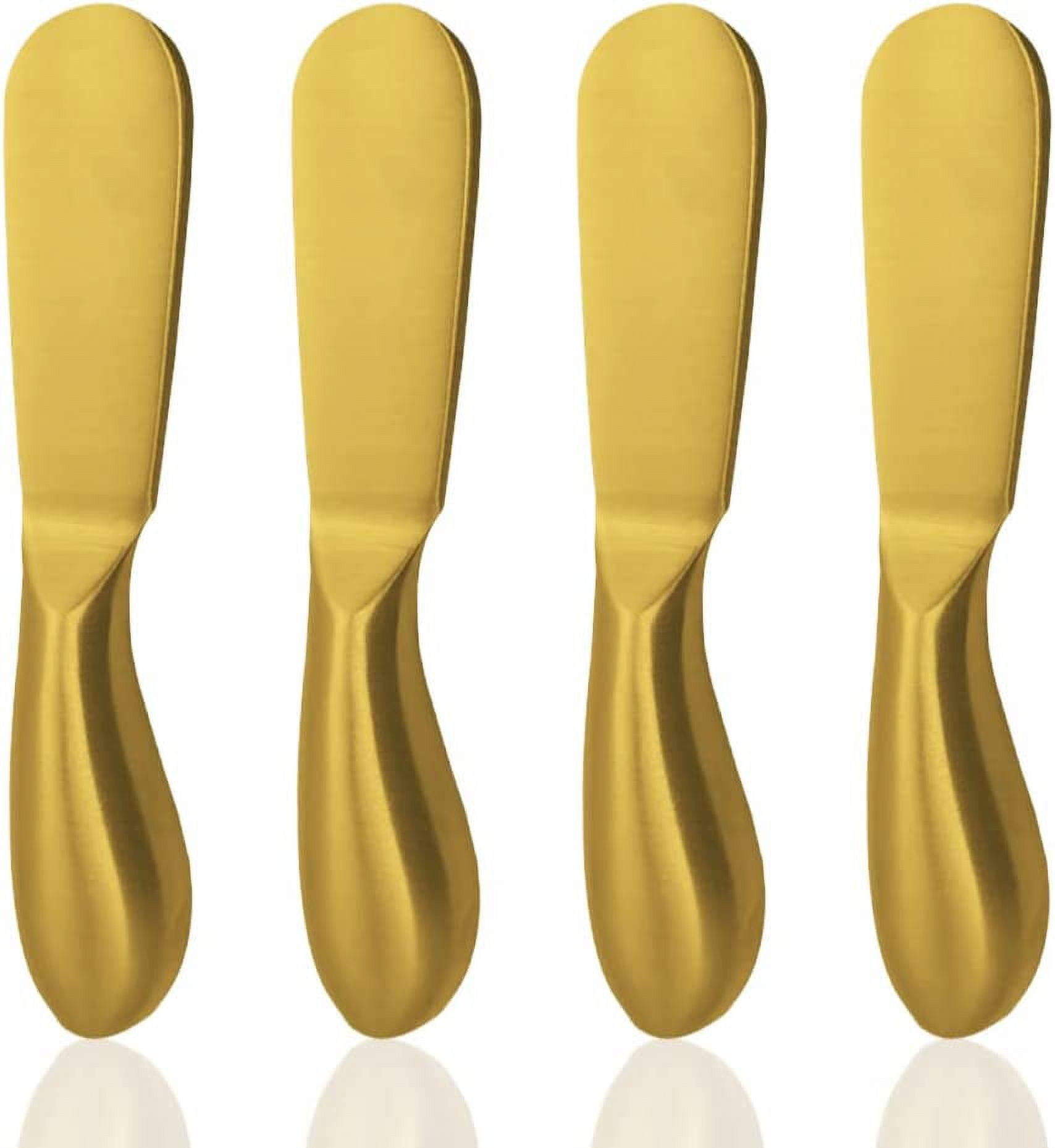 4 Pieces Cheese Spreader Knives Set, SourceTon Stainless Steel ...