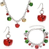 4 Pieces Christmas Jingle Bell Jewelry Set for Women, Jingle Bells ...