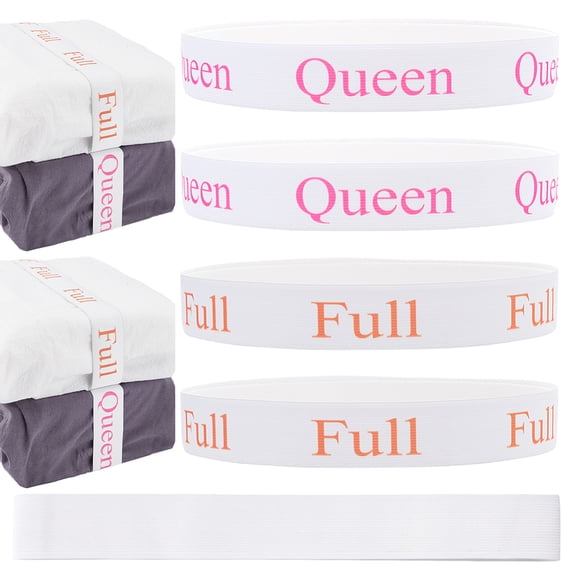 4 Pieces Closet Organization Sheet Straps Bed Sheet Storage Labels ...