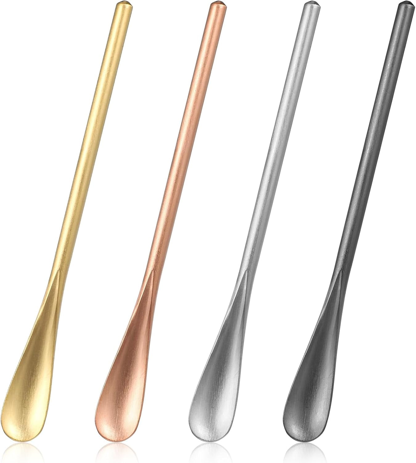 4 Pieces Coffee Spoons, 5.1inch Stainless Steel Coffee Stirrers Long ...