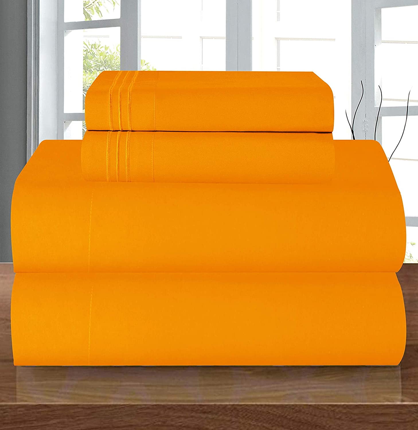 4 Pieces Comfy Breathable & Cooling Sheets Set Sheet set, Twin/Twin XL ...