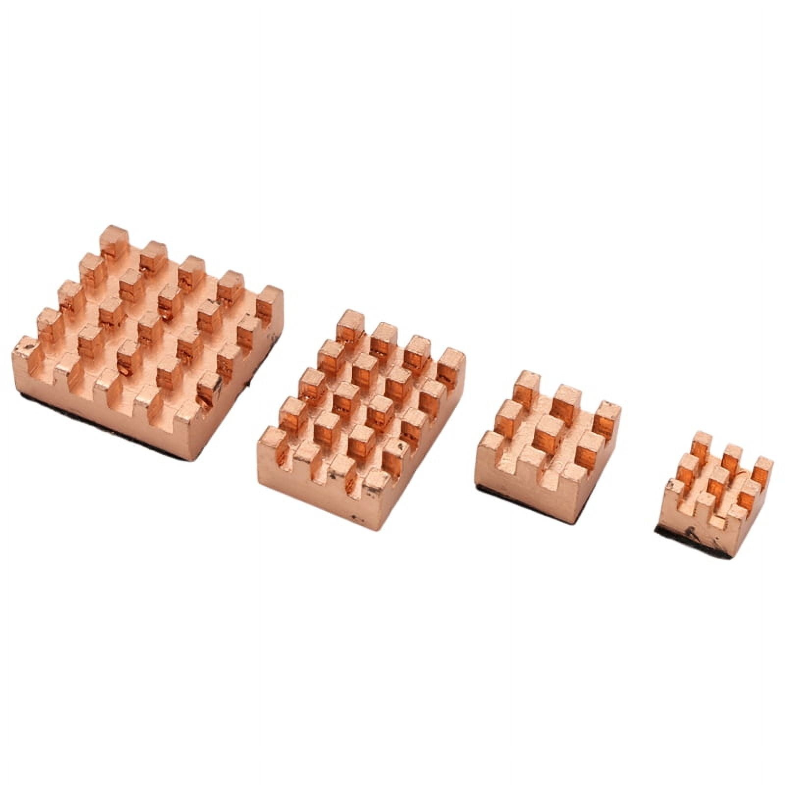 4 Pieces Cooling Copper Heatsink for 4B 1G 2G 4G Heatsinks Cooler(Pure ...