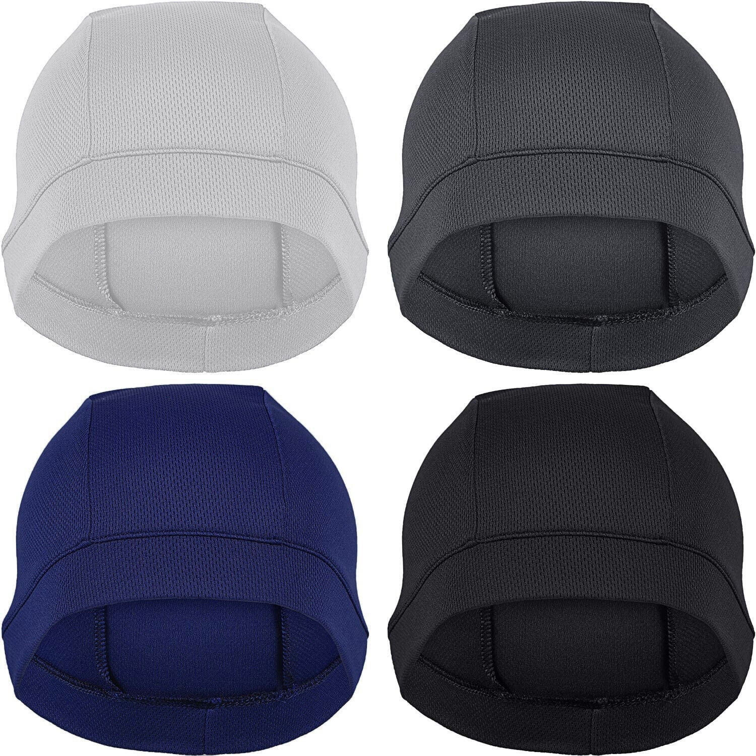 4 Pieces Cooling Skull Caps Helmet Liner Beanie Caps Sweat Wicking ...
