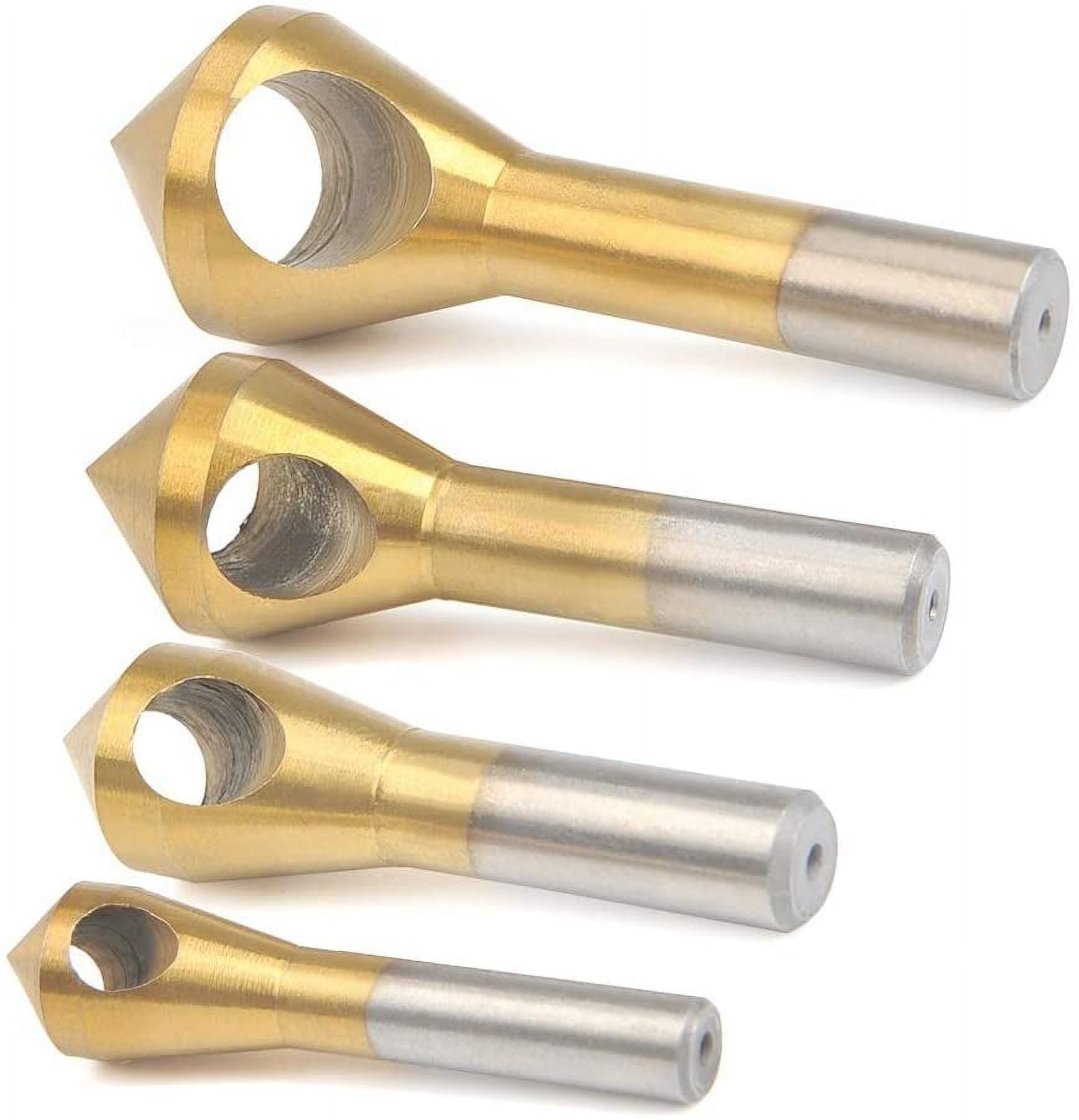 4 Pieces Countersink Deburring Countersink Hss Countersink Set, 90 ...